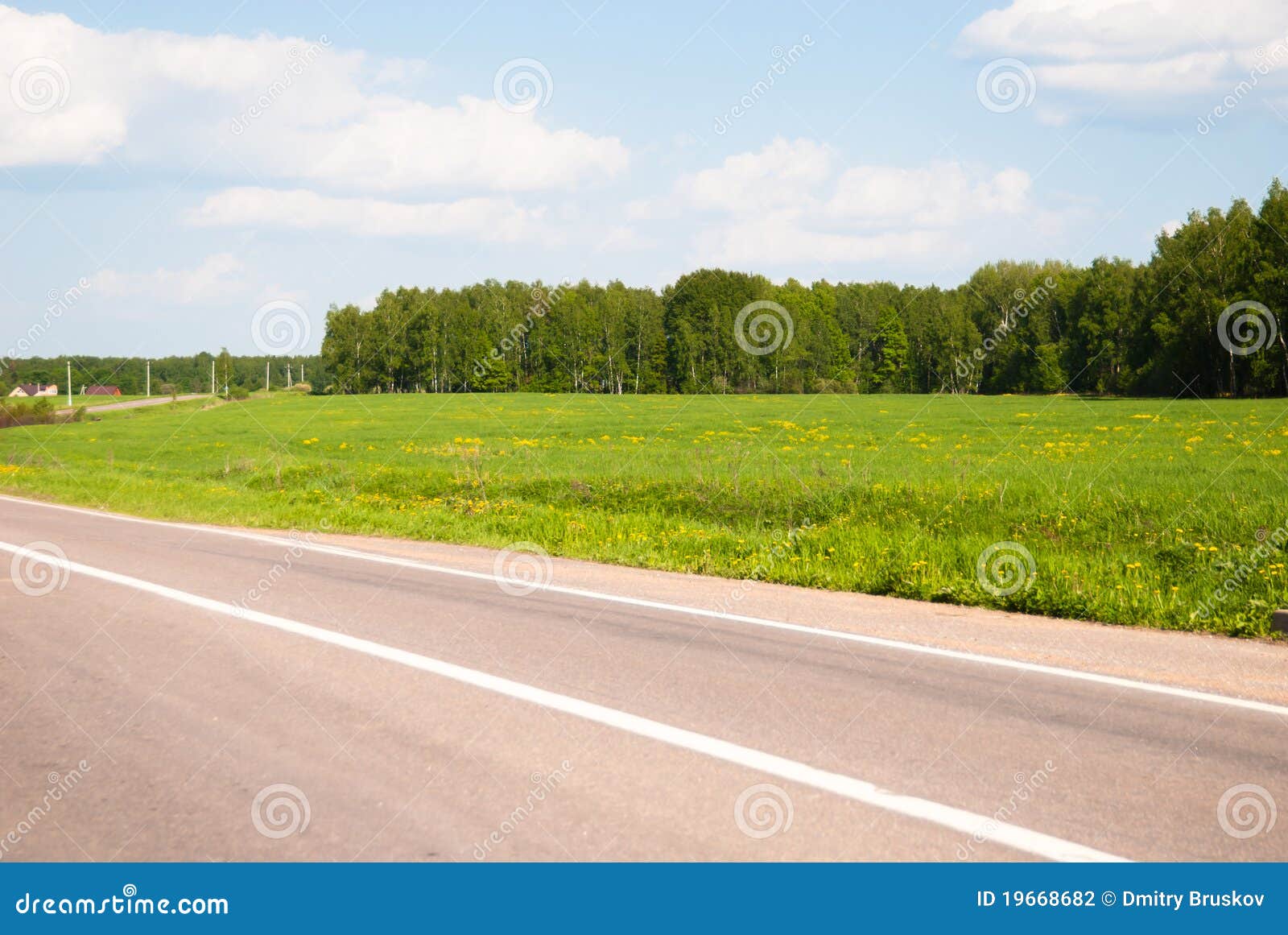 Road and the meadows stock photo. Image of heaven, colorful - 19668682
