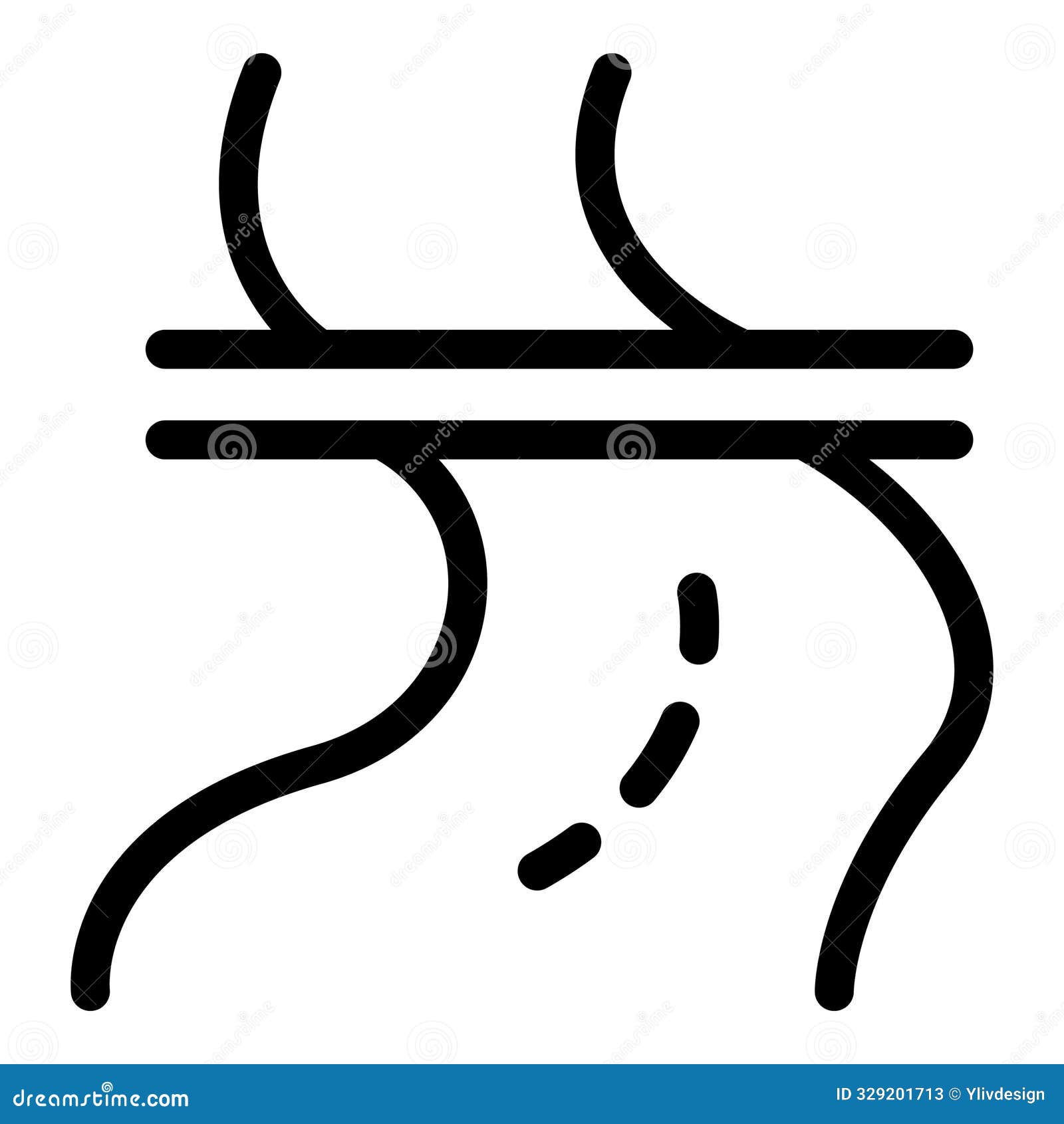 Road Merging into Highway Traffic Line Icon Stock Illustration ...