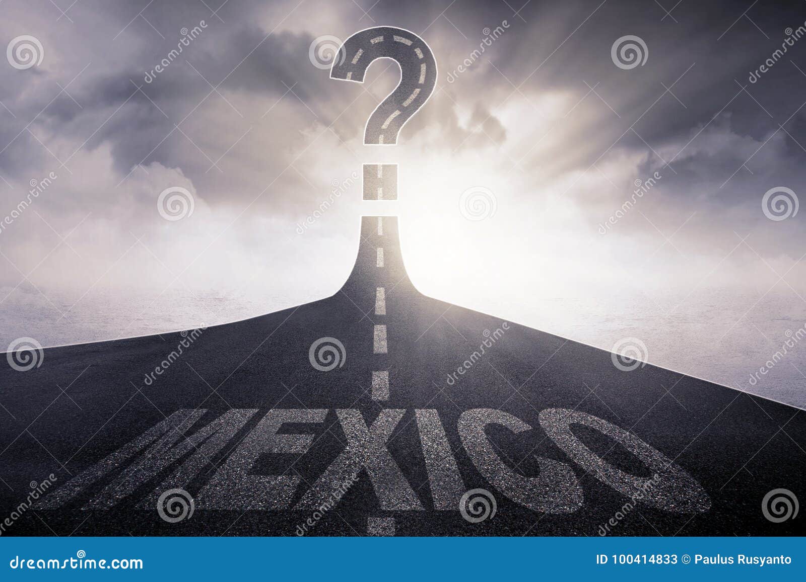 Road With Mexico Word And Question Mark Royalty-Free Stock Photo ...