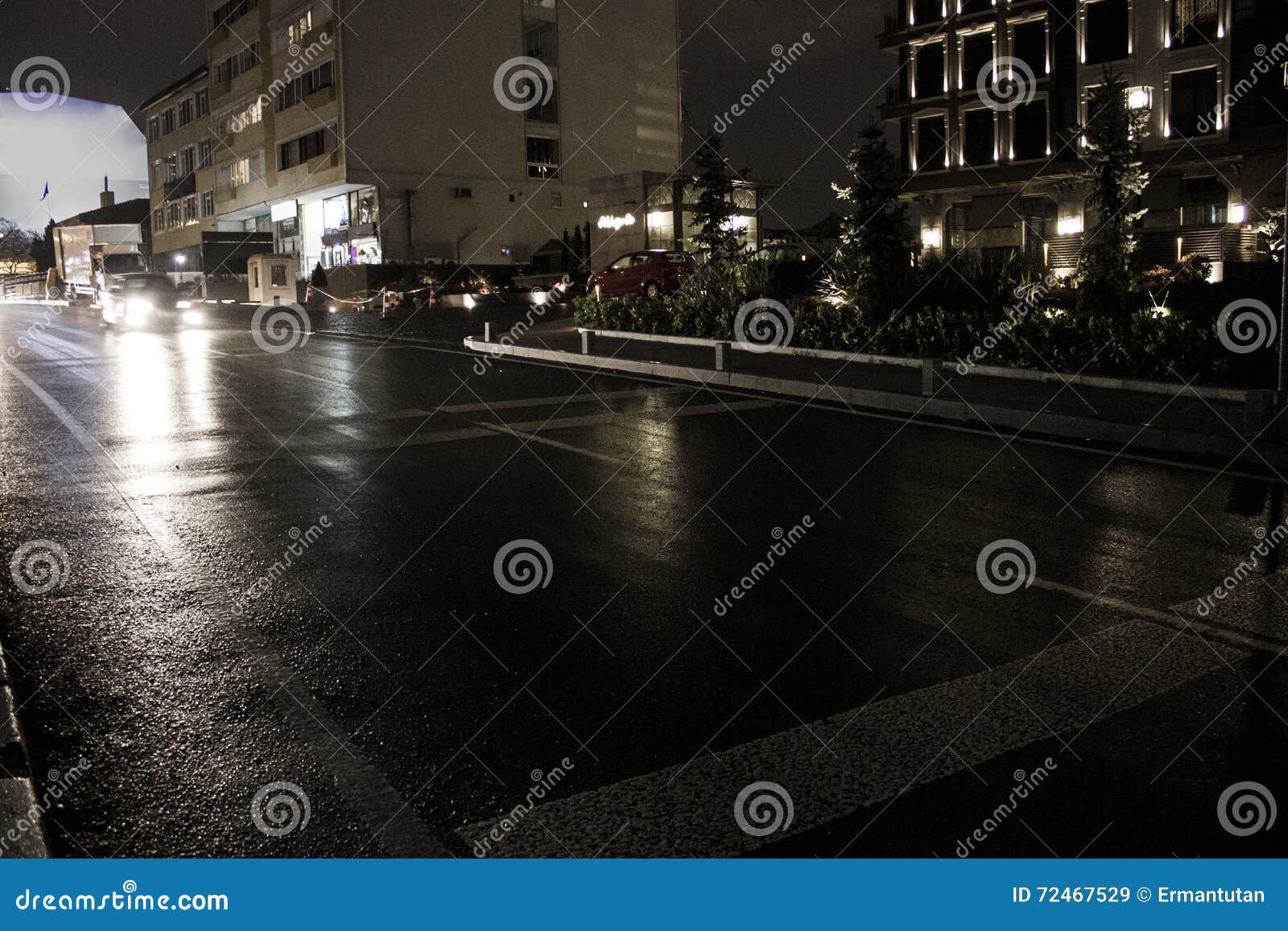 Road at midnight stock image. Image of lightweight, ghetto - 72467529