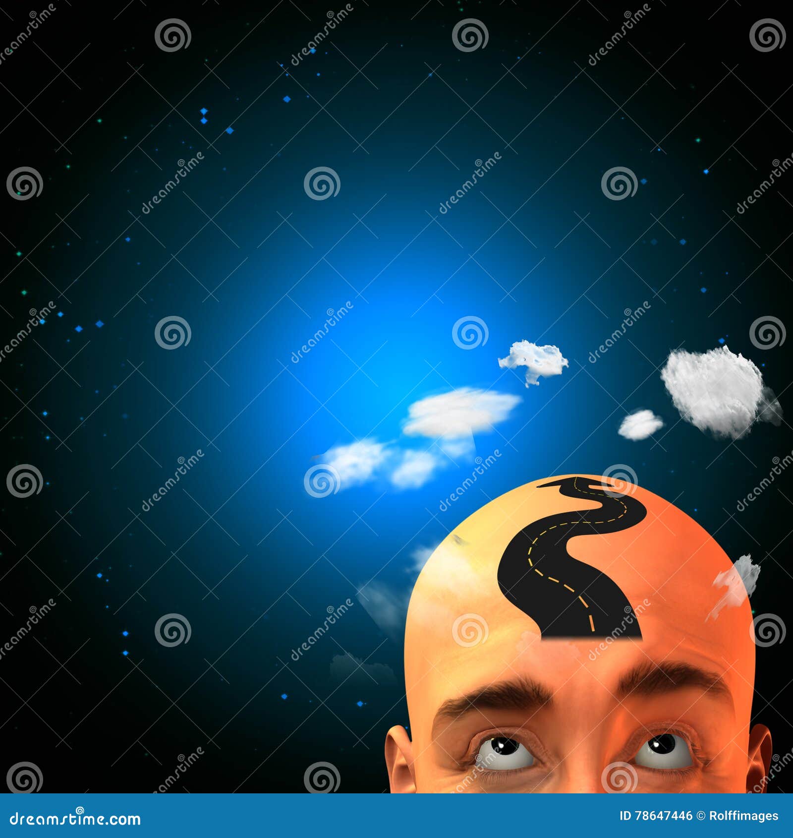 Road mind stock illustration. Illustration of person - 78647446