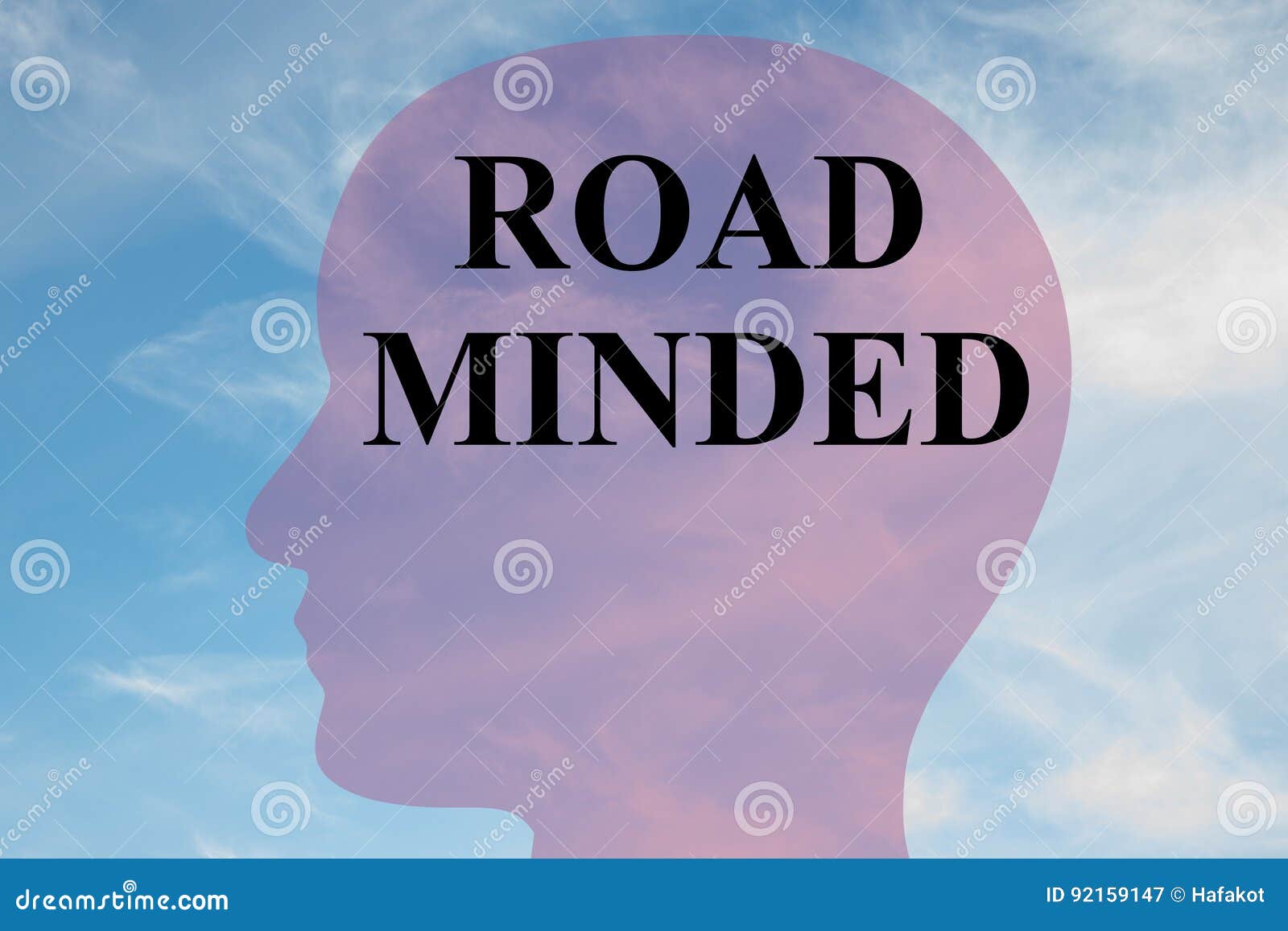 Road Minded - Mental Concept Stock Illustration - Illustration of ...