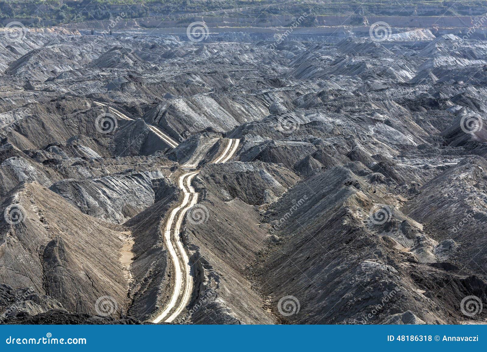 Road in the mine stock photo. Image of industry, power - 48186318