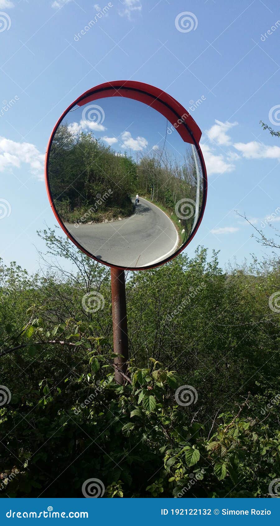 Road mirror stock photo. Image of transport, urban, corner - 192122132