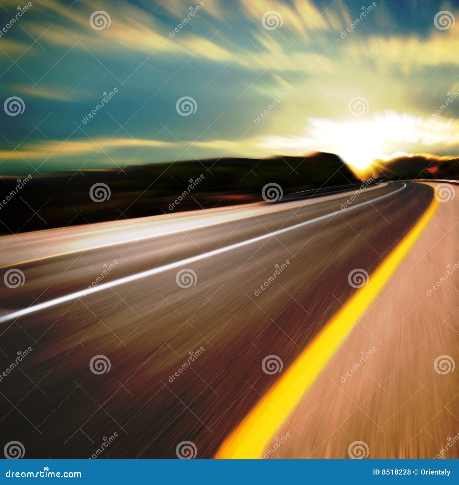 Road in motion stock photo. Image of hill, journey, nature - 8518228