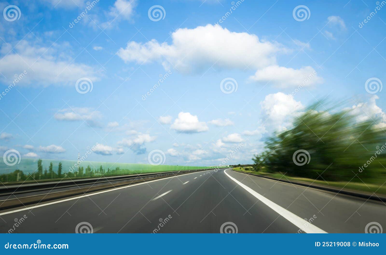 Road with motion blur stock photo. Image of roadway, green - 25219008
