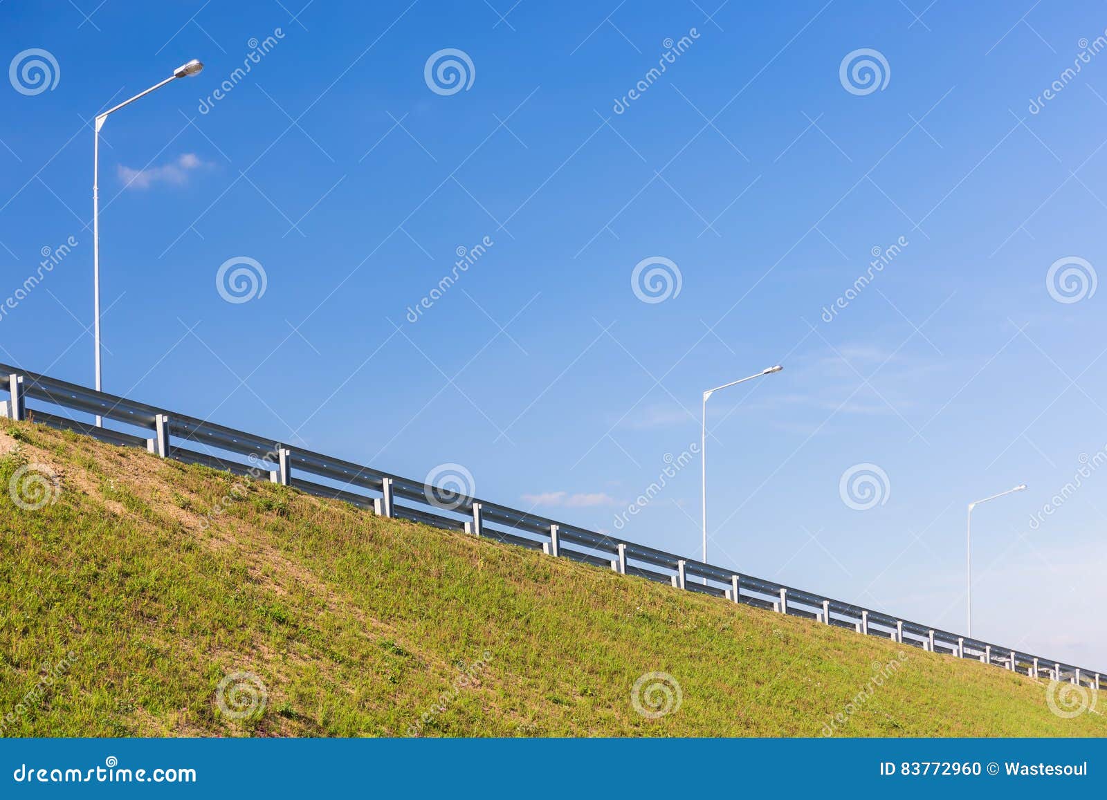 Road mound with grass stock photo. Image of hill, mound - 83772960
