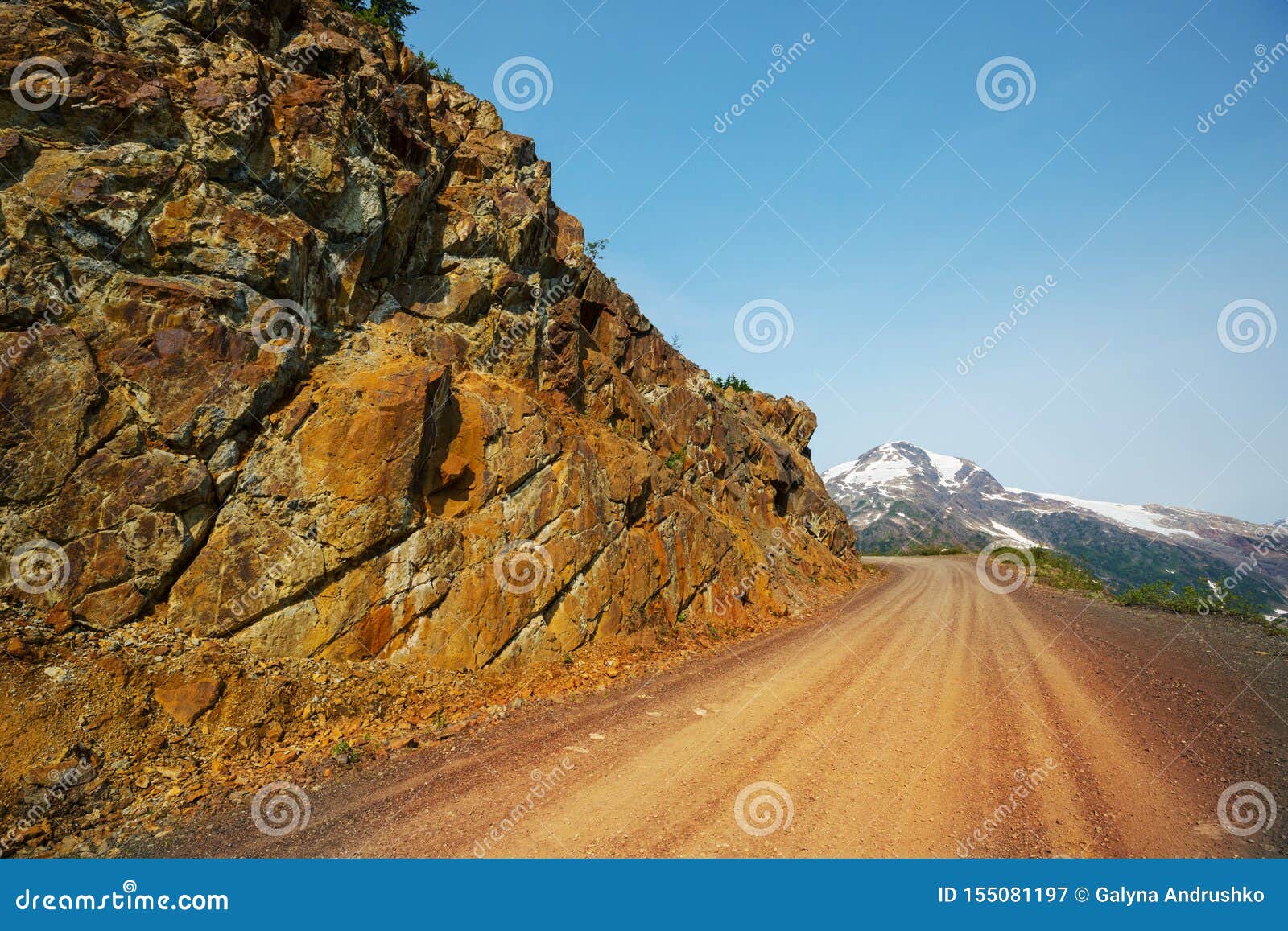 Road in mountains stock image. Image of rural, path - 155081197
