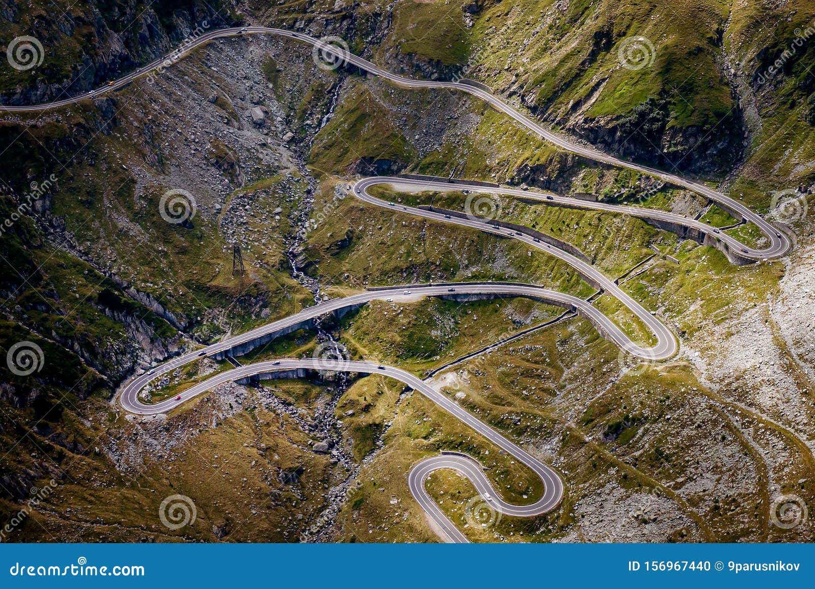 Road in the Mountains. Steep Turns Stock Photo - Image of cliff, forest ...