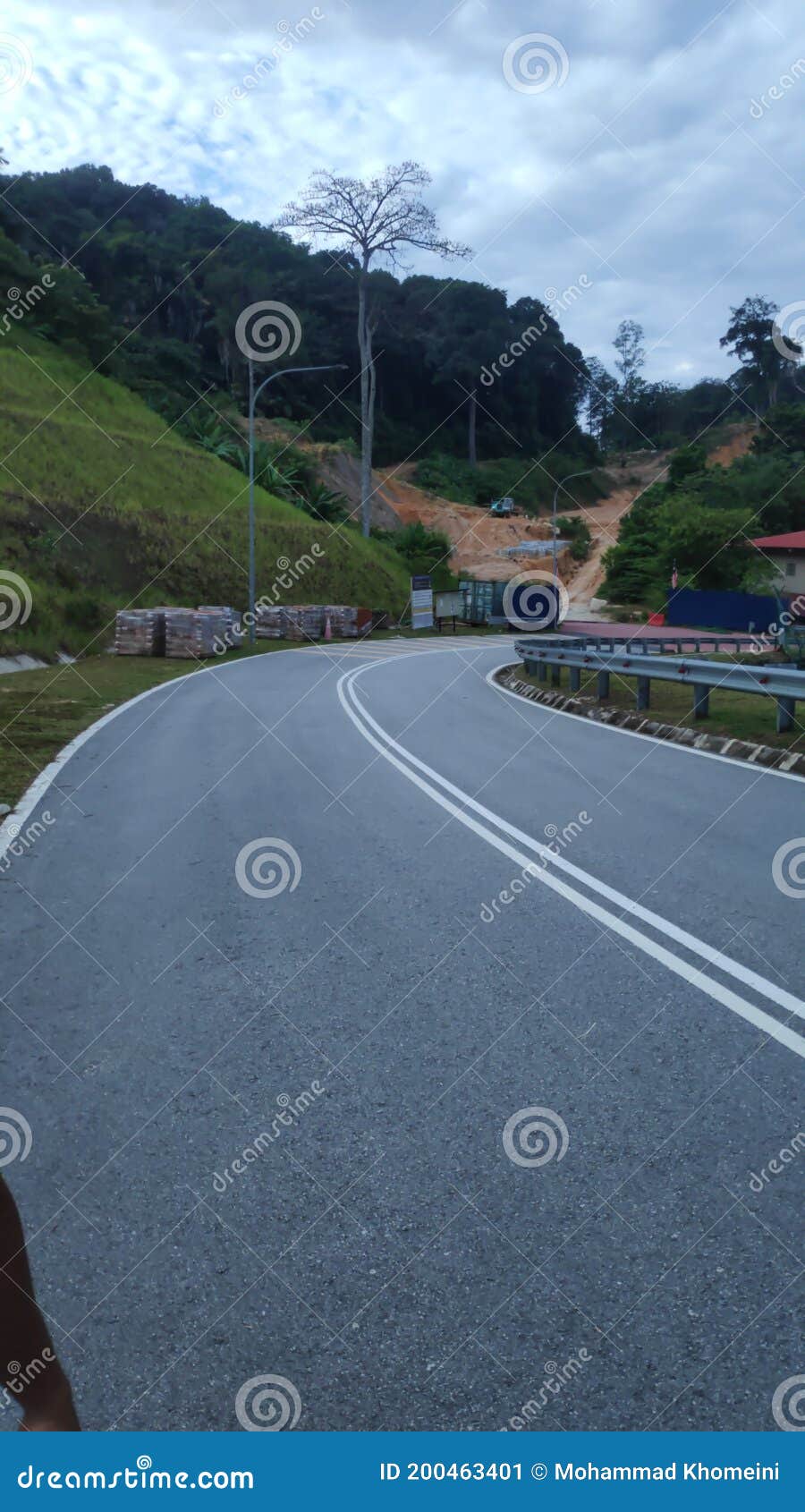 Road nad view stock image. Image of bukit, road, view - 200463401