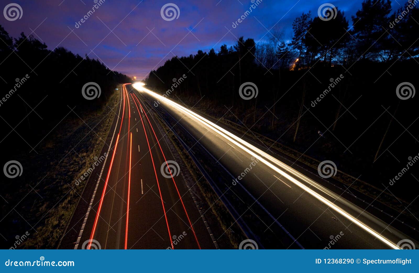 Road at Night stock photo. Image of speeding, lights - 12368290