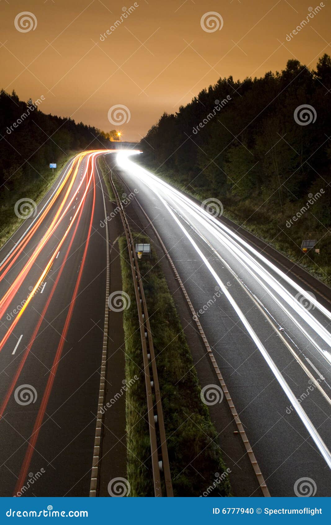 Road at Night stock photo. Image of england, lamps, cars - 6777940