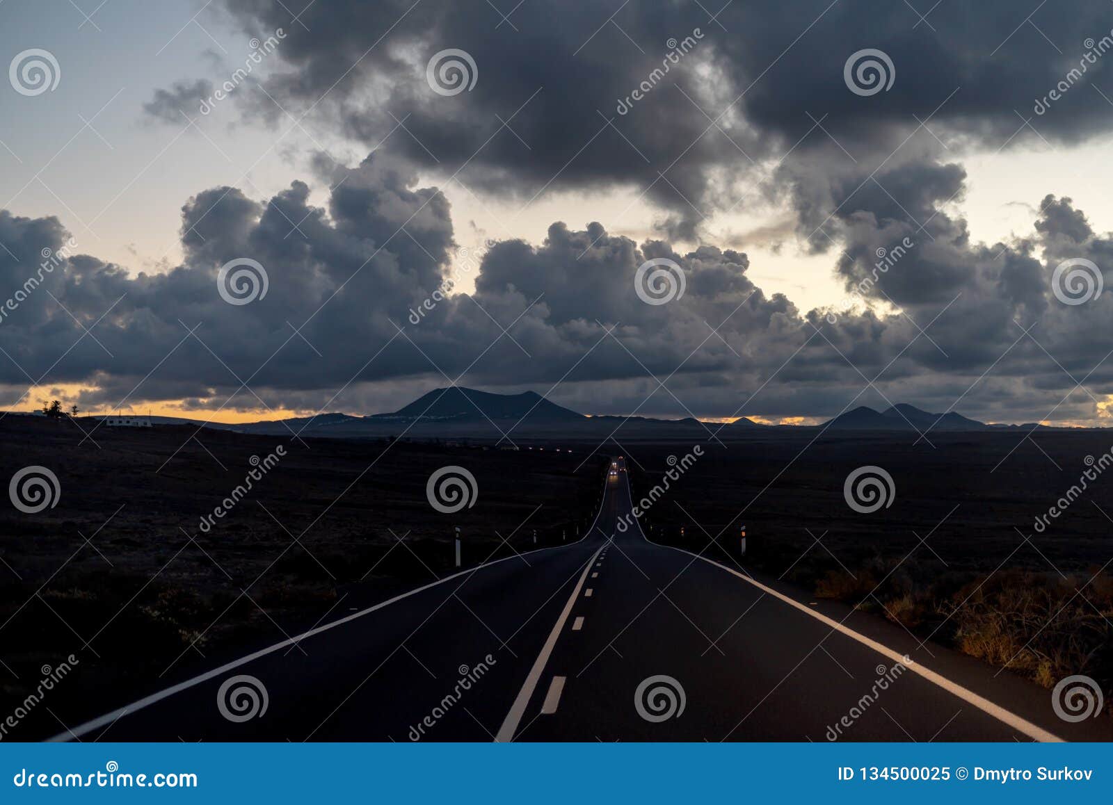 Road at night stock image. Image of desert, direction - 134500025