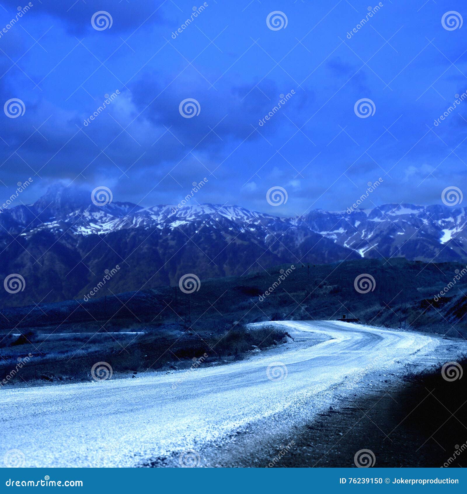 Road at night stock photo. Image of empty, outdoor, countryside - 76239150