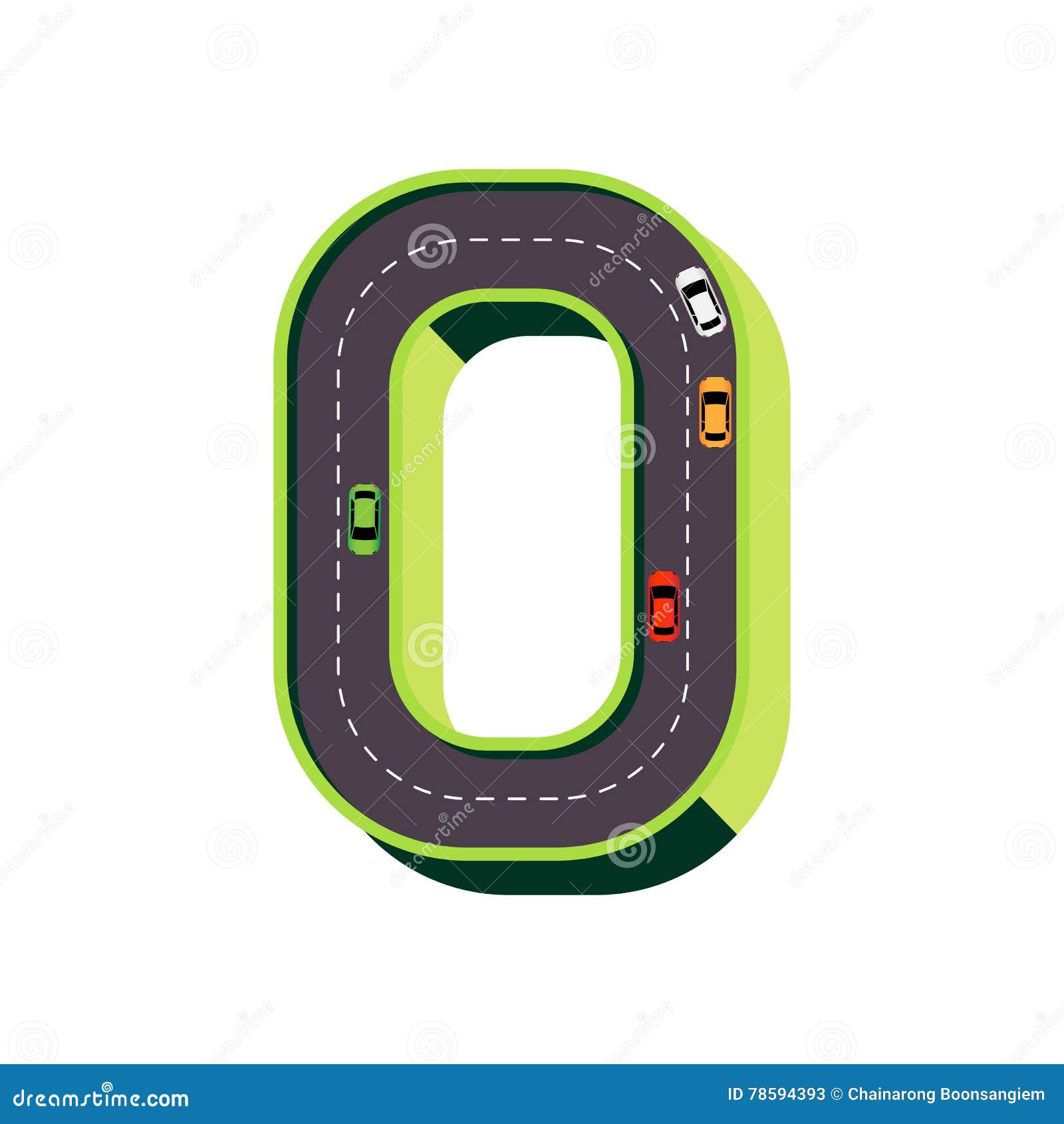 The Road Number stock vector. Illustration of drive, symbol - 78594393