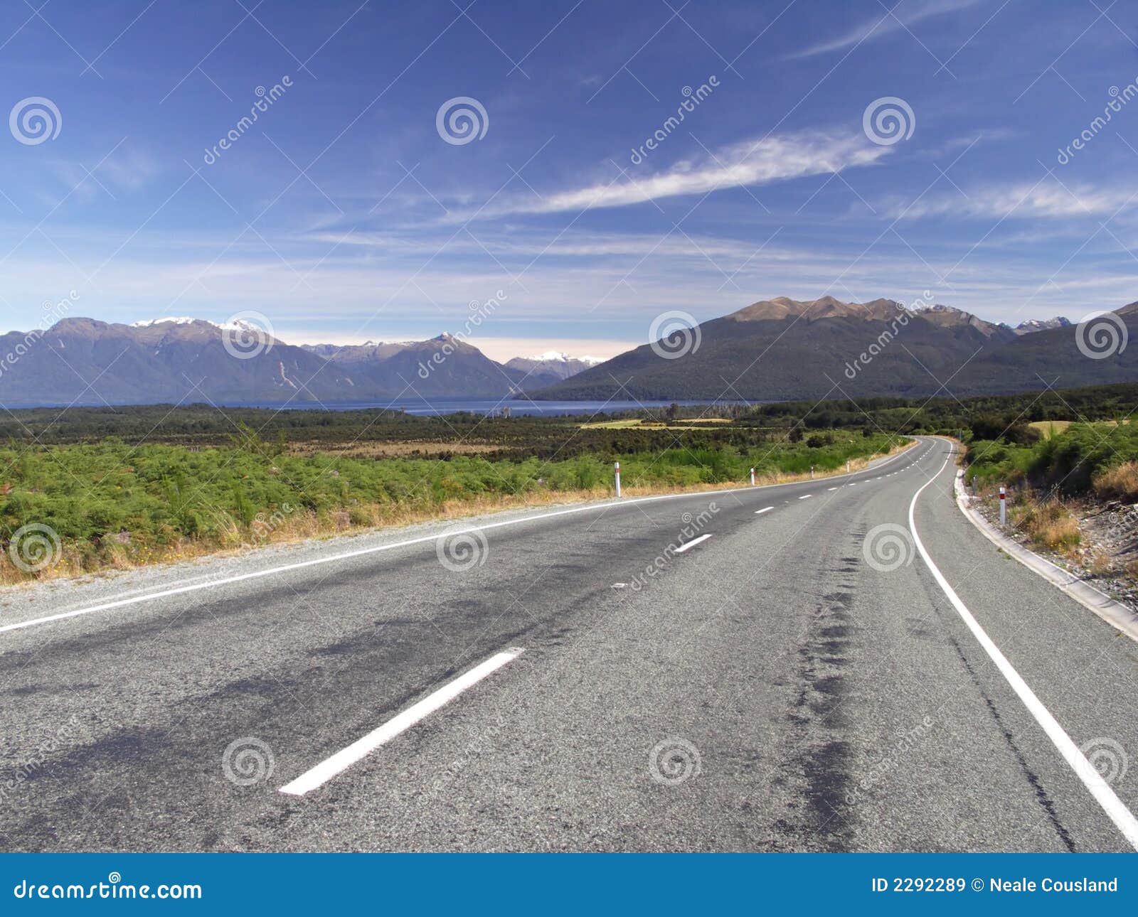 Road in NZ stock image. Image of drive, southland, travel - 2292289