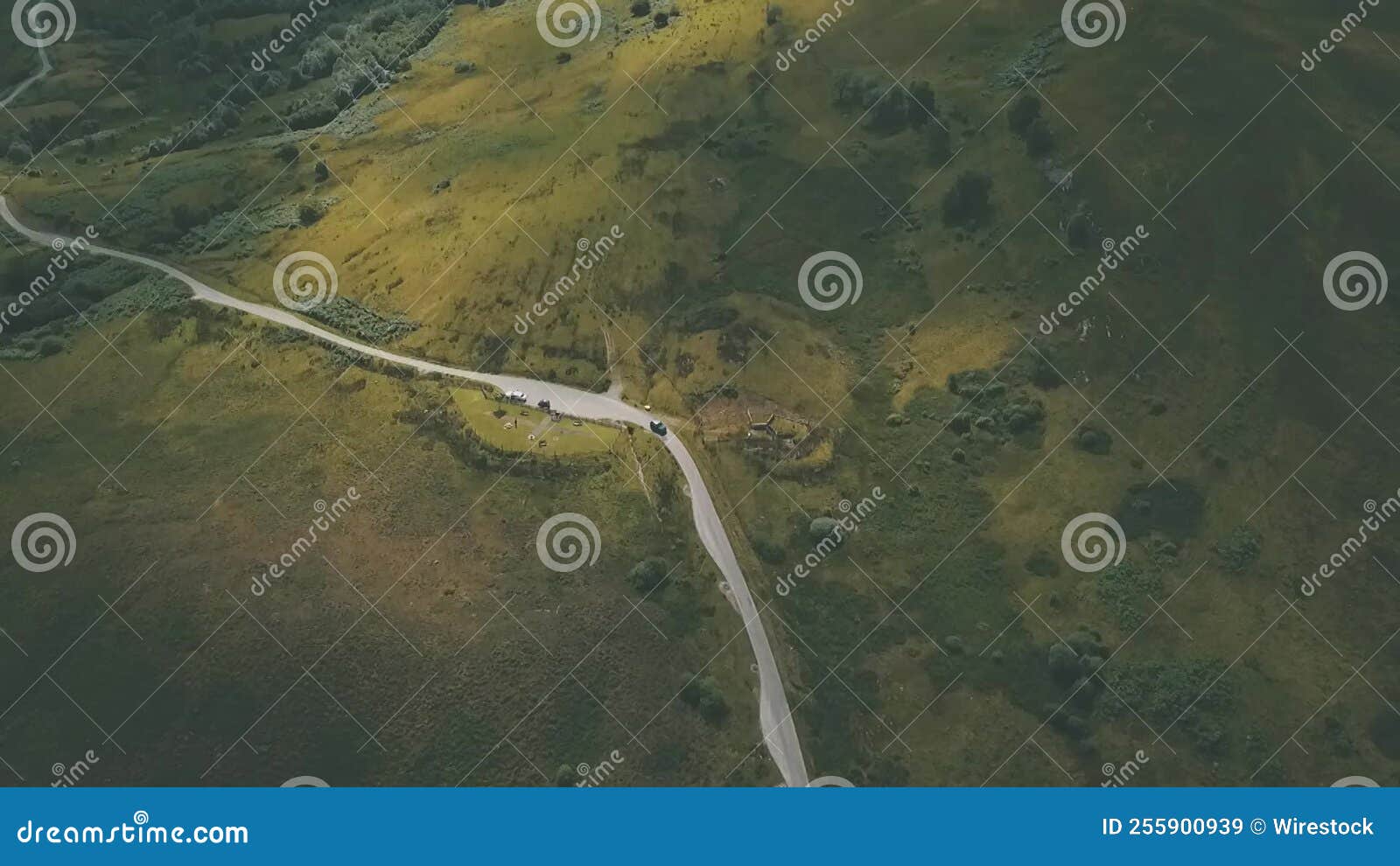 Road Over the Hills with a Moving Vehicle Stock Video - Video of road ...