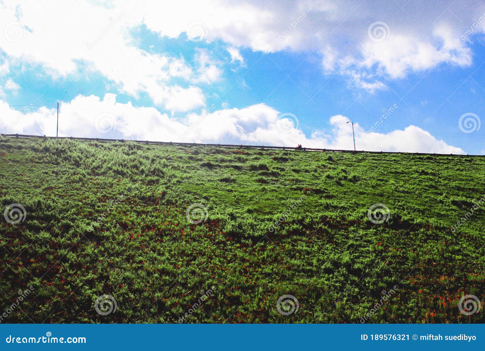Road Over Steep Ravines with Bright Clouds Stock Image - Image of grey ...