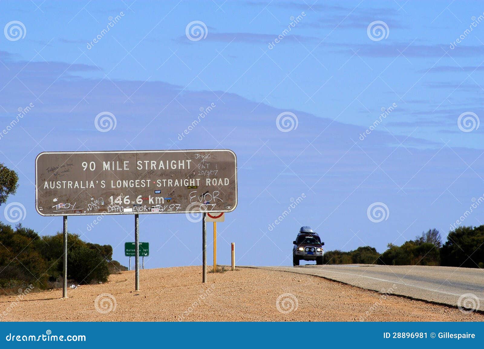 Road panel in Australia stock image. Image of road, symbol - 28896981