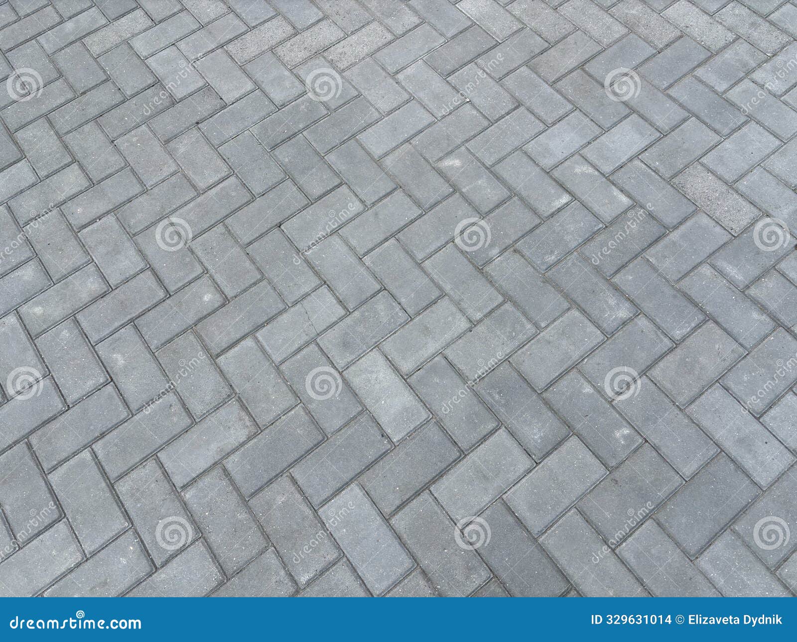 Road Paved with Concrete Bricks. Gray Tiles Stock Photo - Image of ...