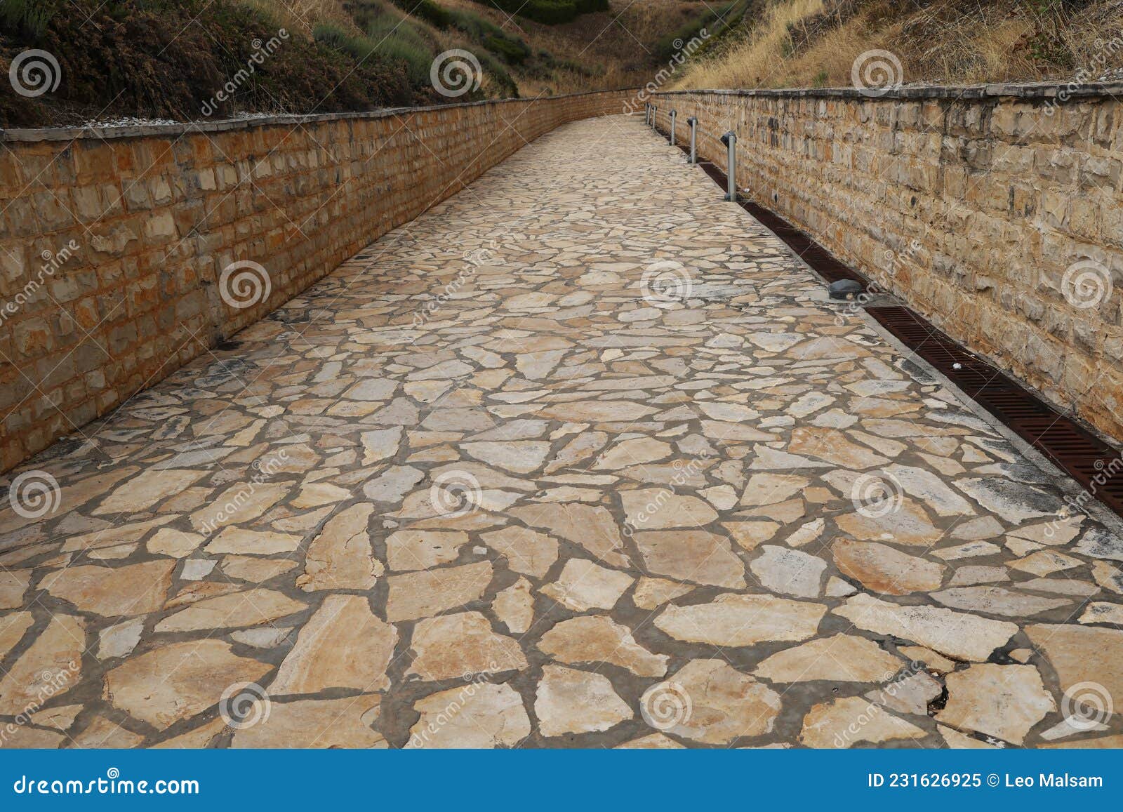 The Road is Paved with Natural Stone Stock Image - Image of outdoor ...