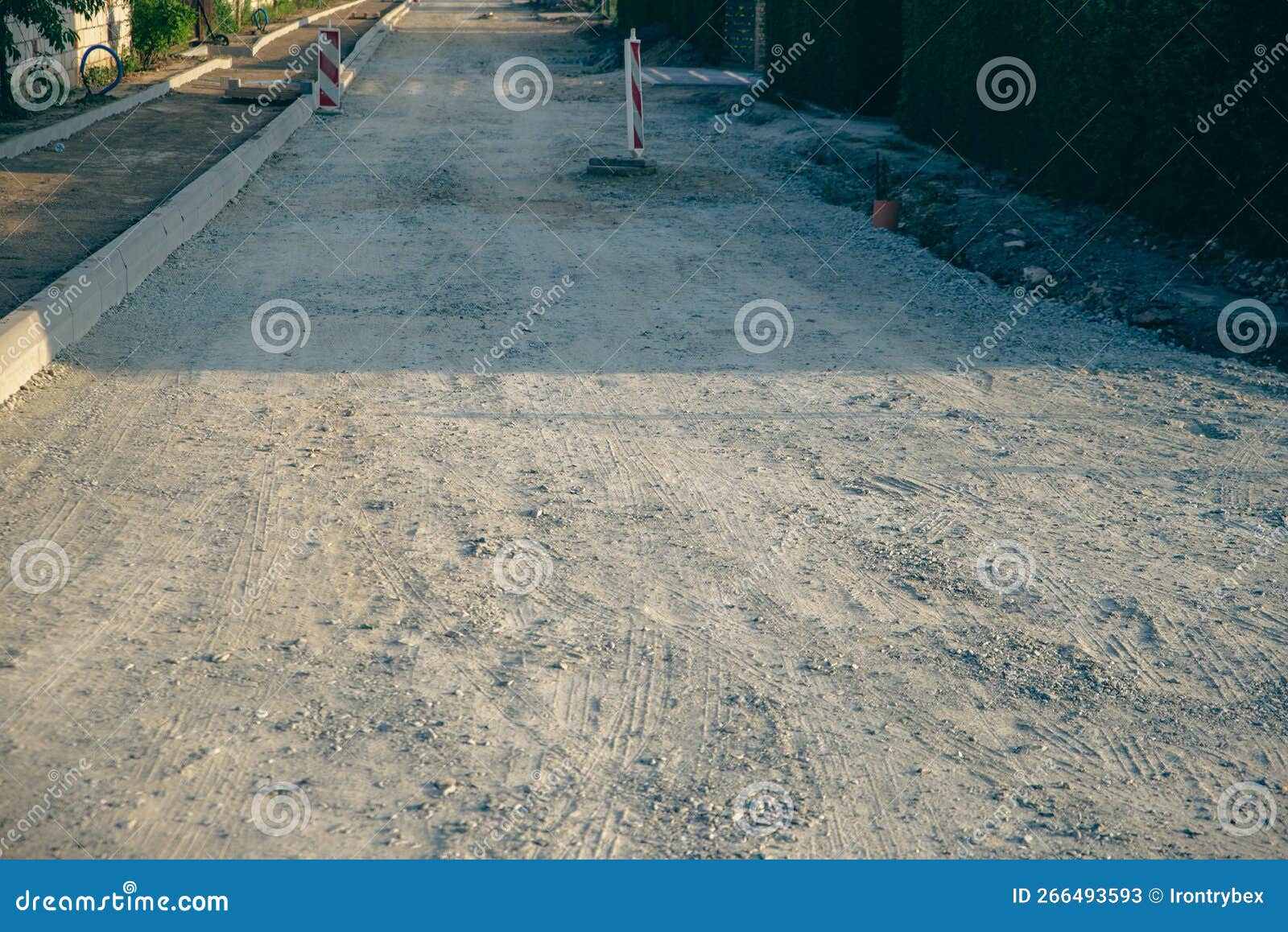 Pavement Construction, Grate On A Well For A Concrete Base During The ...
