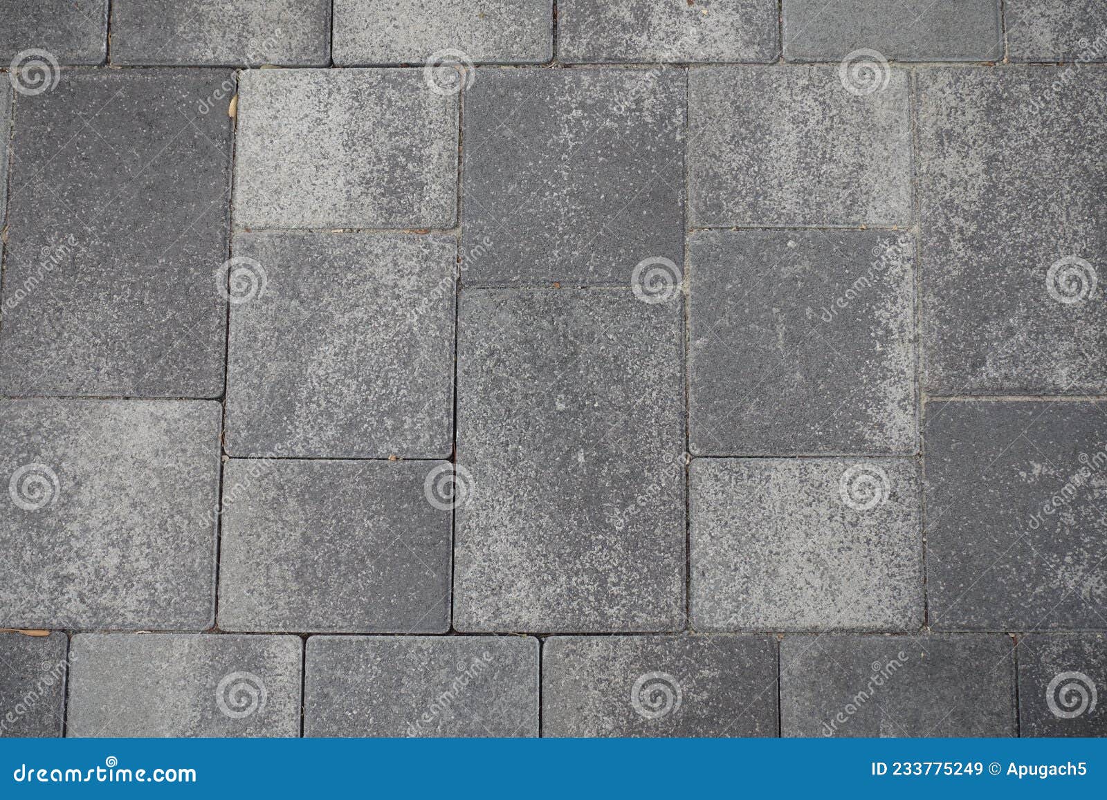 Road Pavement Made of Rectangular Grey Concrete Blocks Stock Image ...