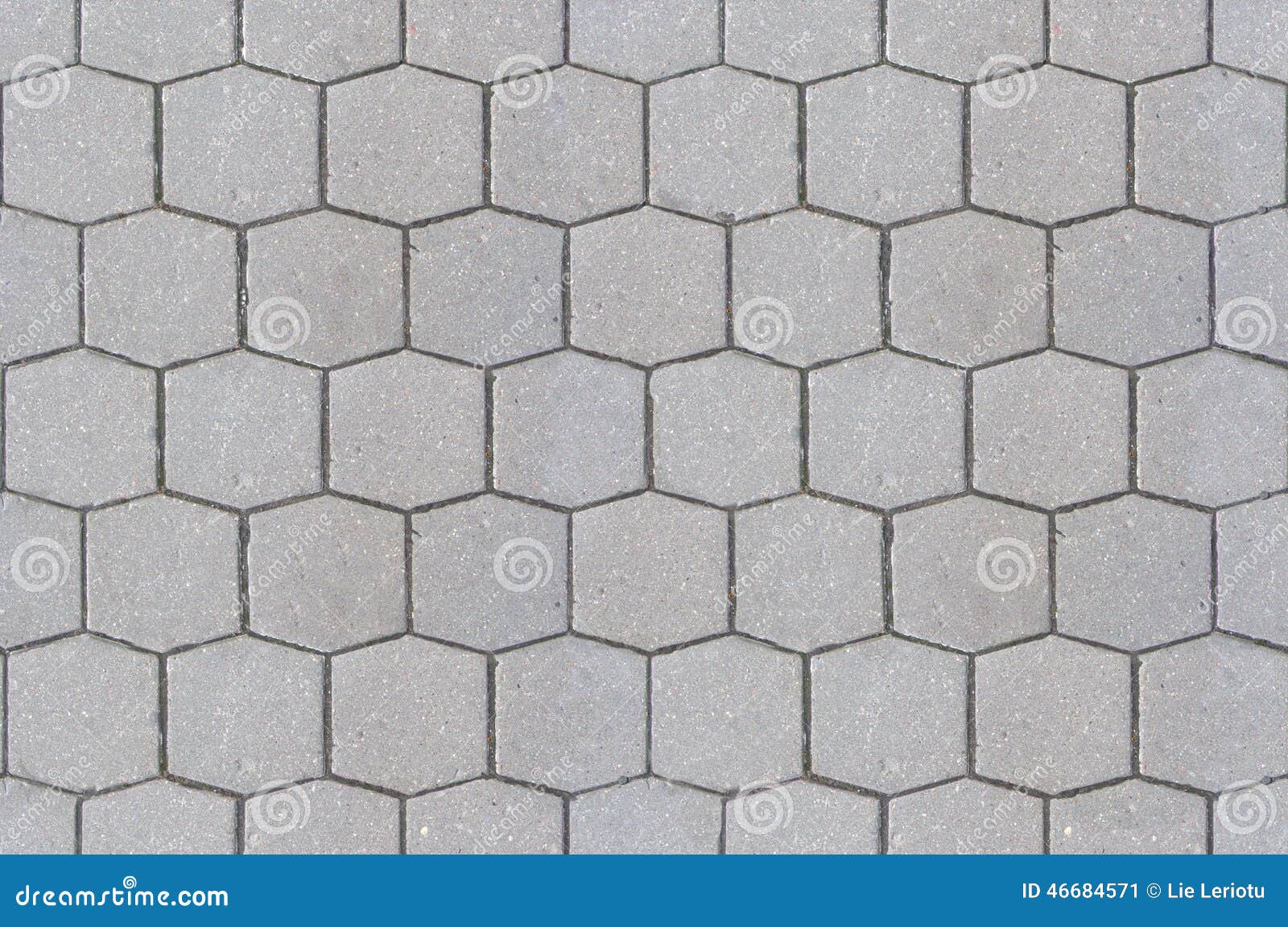 Road Pavement Texture Background Close Up / Hexagon Pattern Cement ...