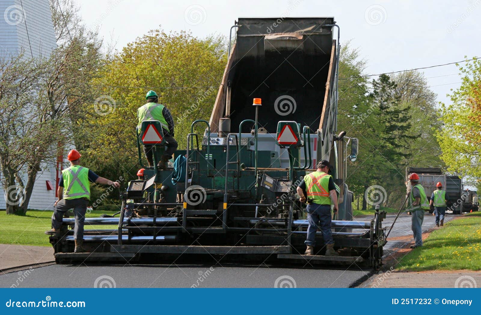 Road Paving stock photo. Image of crew, asphalt, workers - 2517232