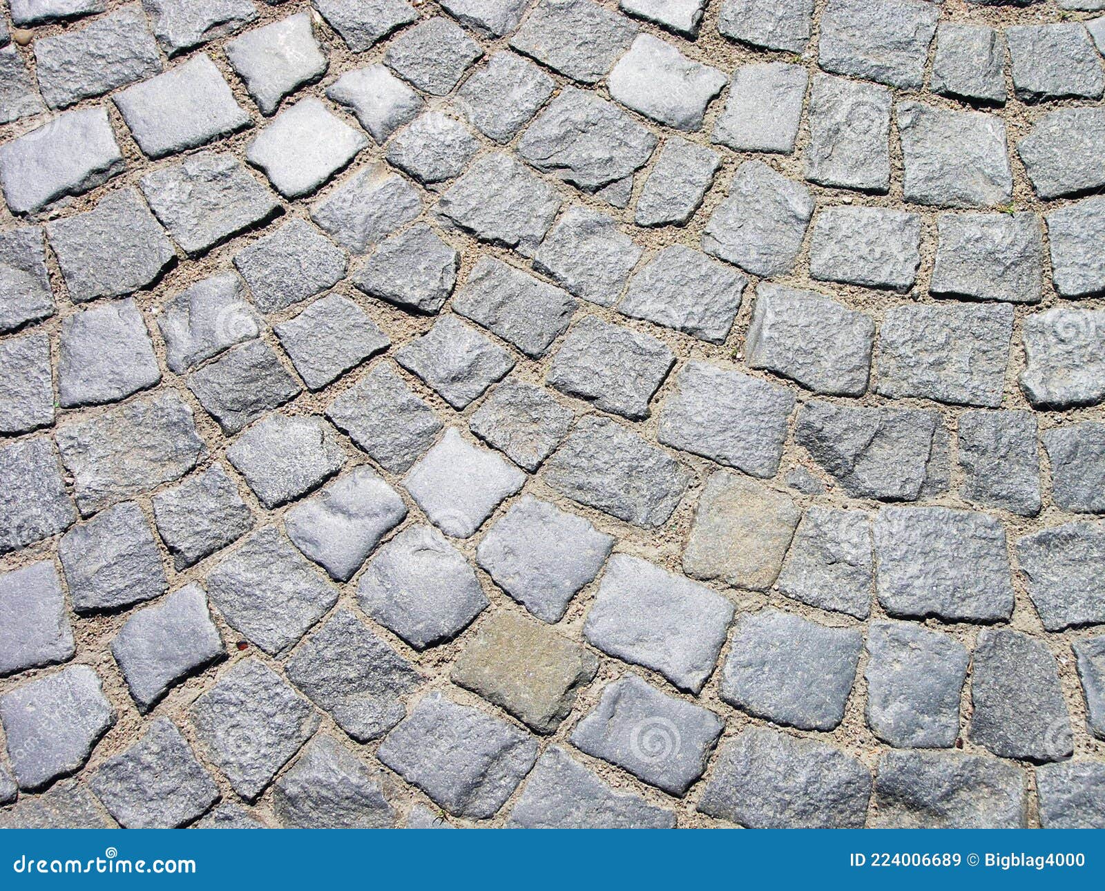 Road Paving with Setts.Square Surface. Stock Image - Image of ...