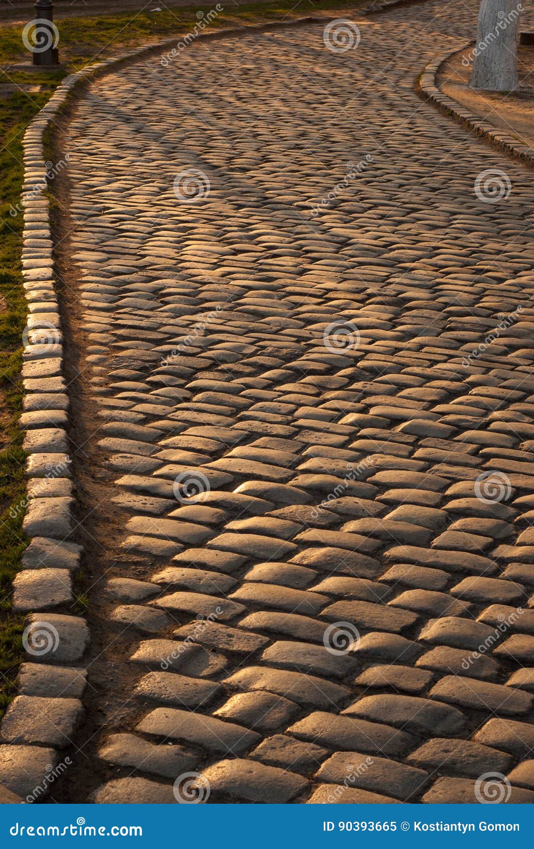 Road from paving stones stock image. Image of road, still - 90393665