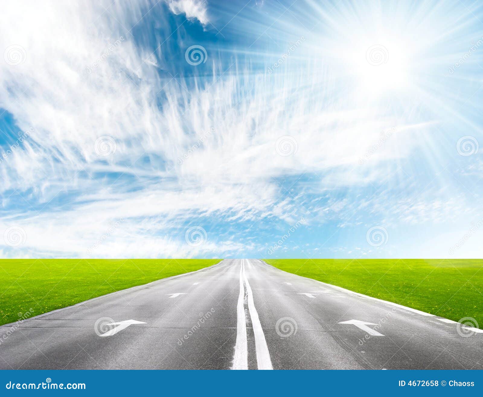 Road perspective stock photo. Image of grass, blue, road - 4672658