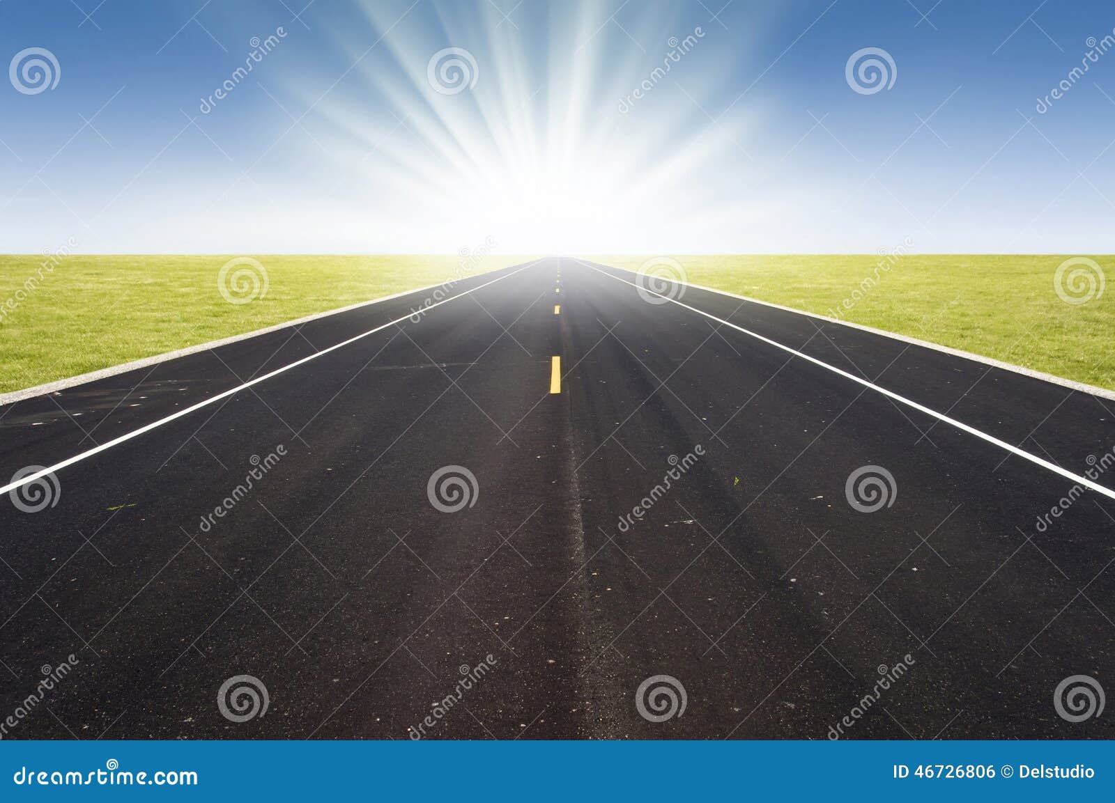 Road perspective stock photo. Image of freedom, perspective - 46726806