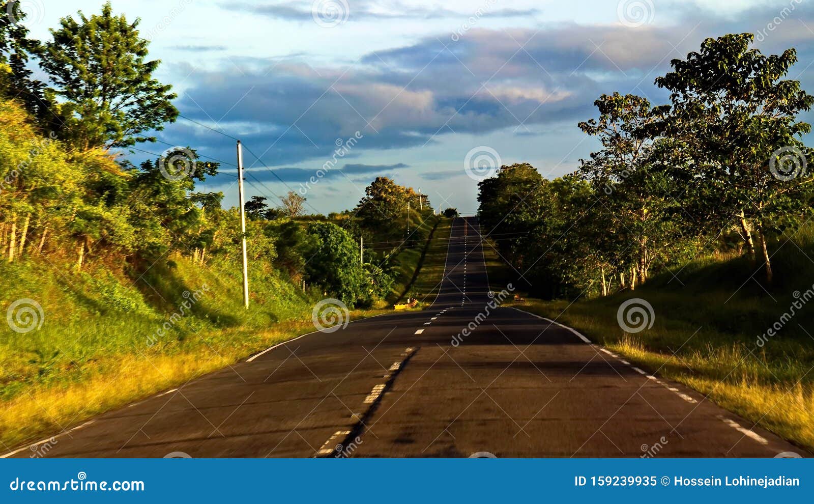 Road in the Philippines with Nature Editorial Image - Image of grass ...