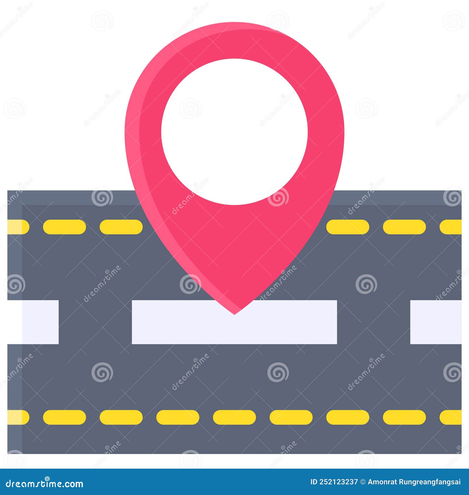 Road Pin Icon, Location Map and Navigation Vector Stock Vector ...