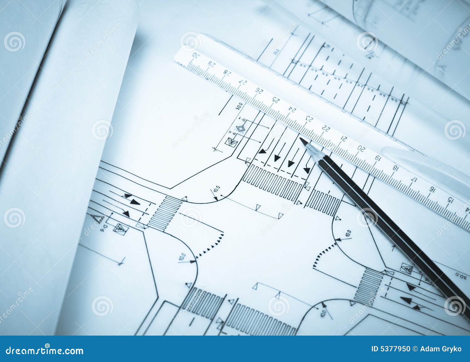Road planning stock photo. Image of architectural, contractor - 5377950