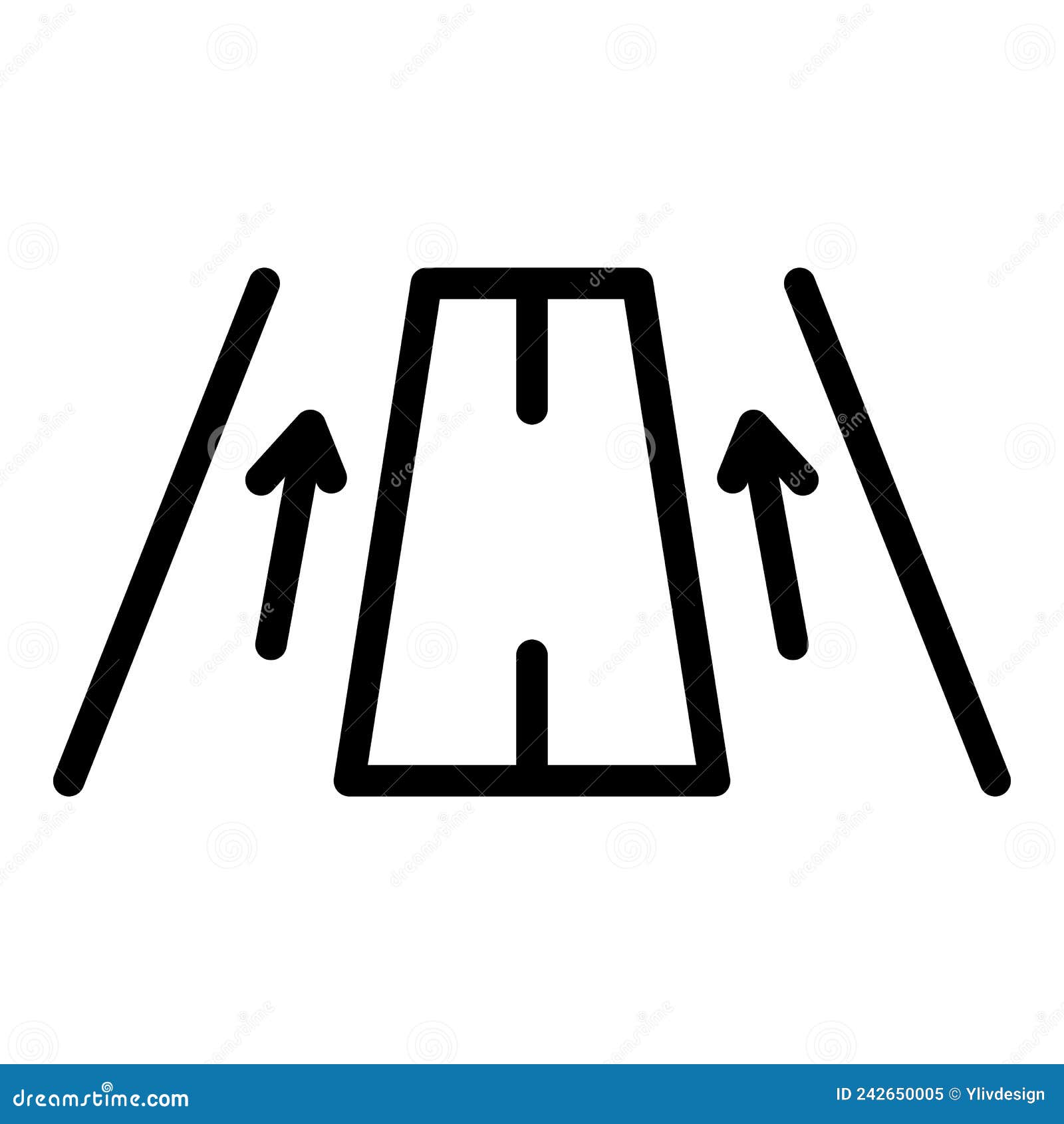 Road Point Icon Outline Vector. Pointer Navigator Stock Vector ...