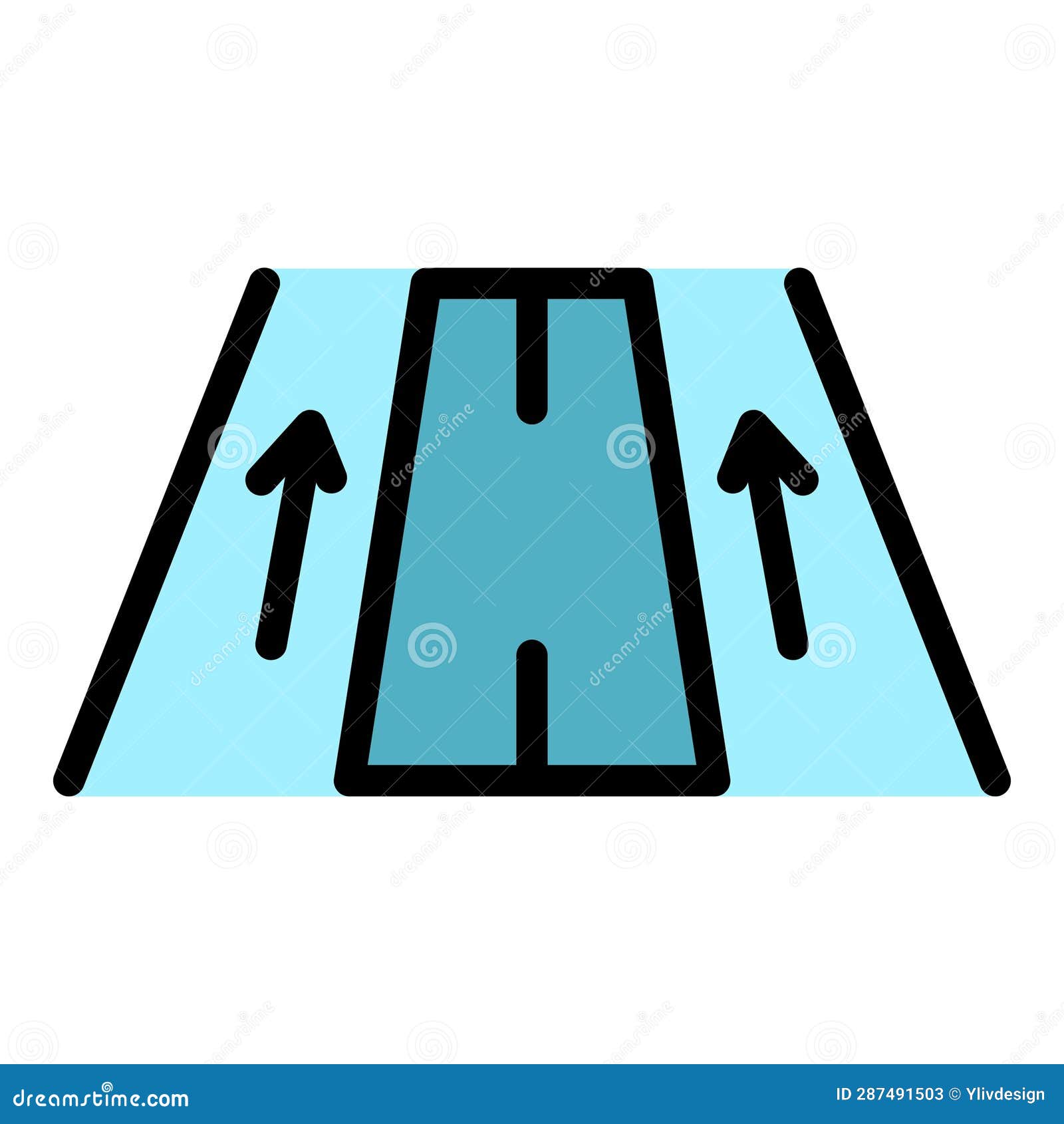 The Road From Point You To Goal. Right And Wrong Way With Messy Line ...