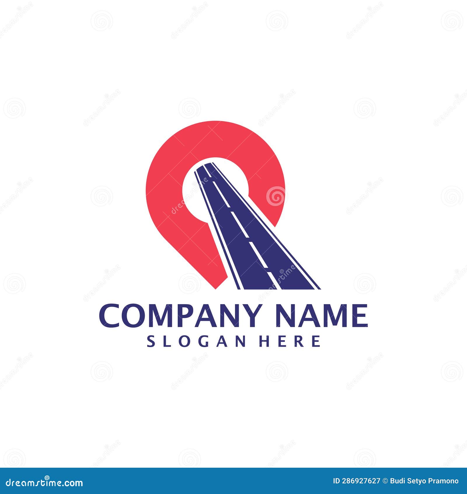 Road Point Logo Design Vector. Point Road Logo Design Template Concept ...