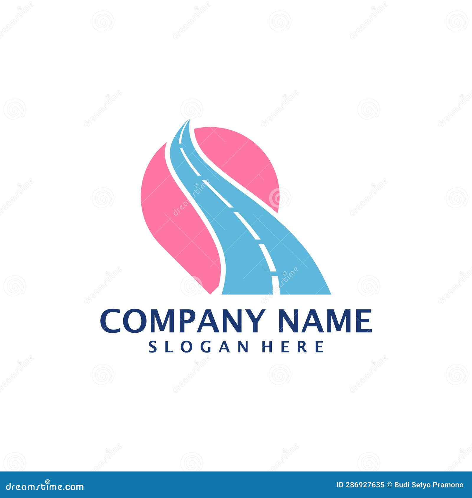 Road Point Logo Design Vector. Point Road Logo Design Template Concept ...