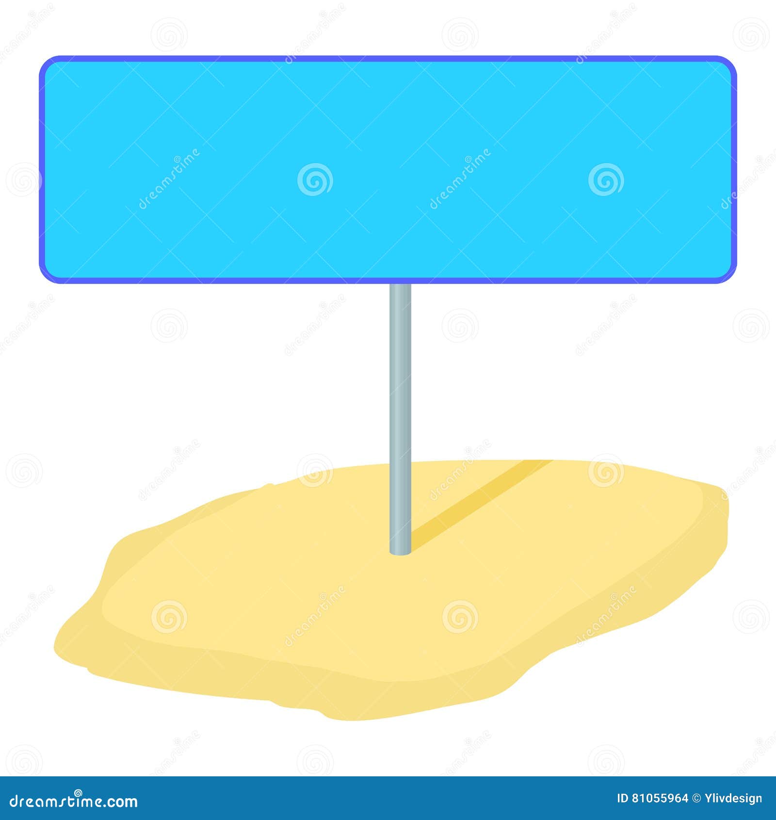 Road Pointer Icon, Cartoon Style Stock Vector - Illustration of vector ...