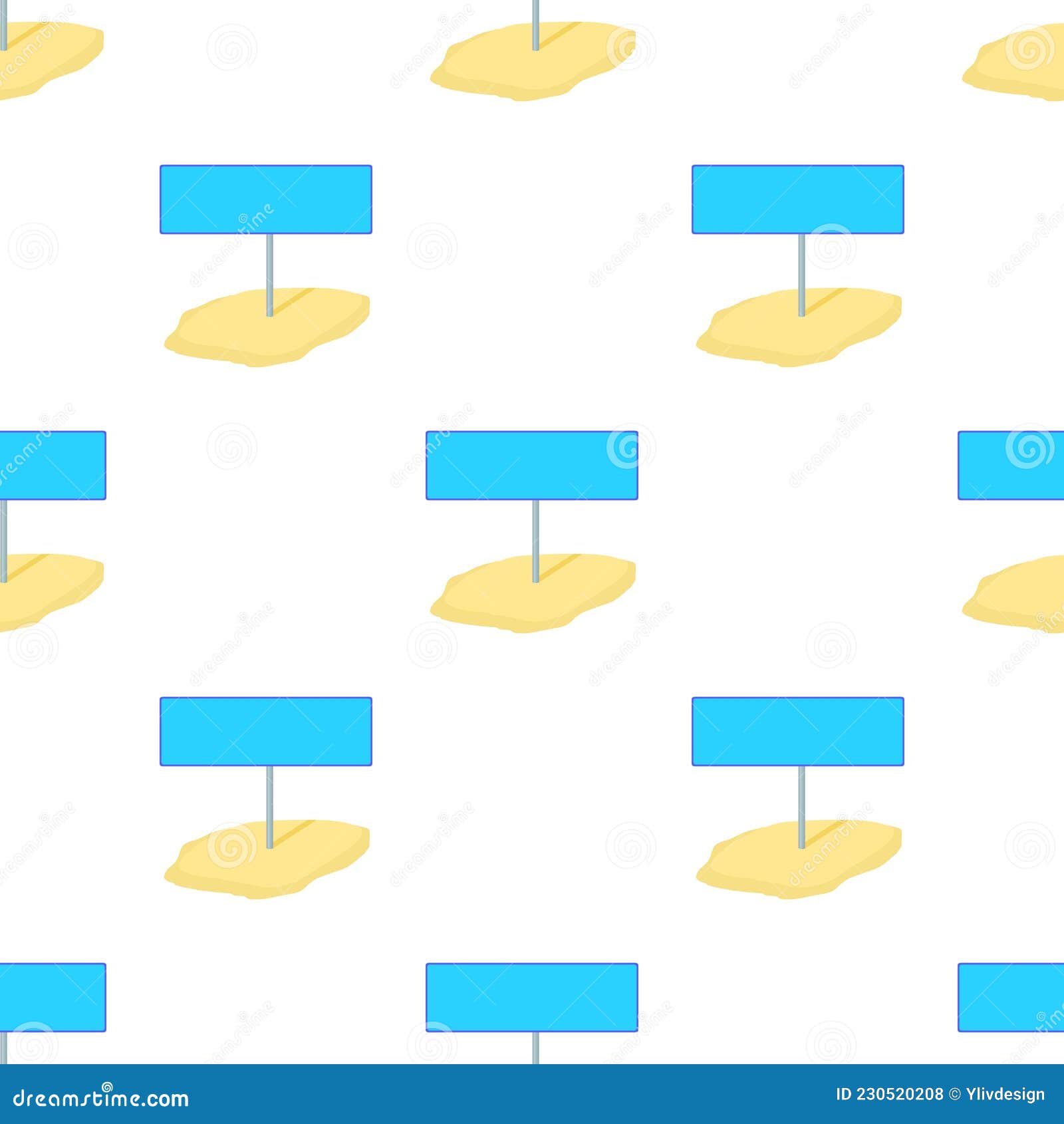 Road Pointer Pattern Seamless Vector Stock Vector - Illustration of ...