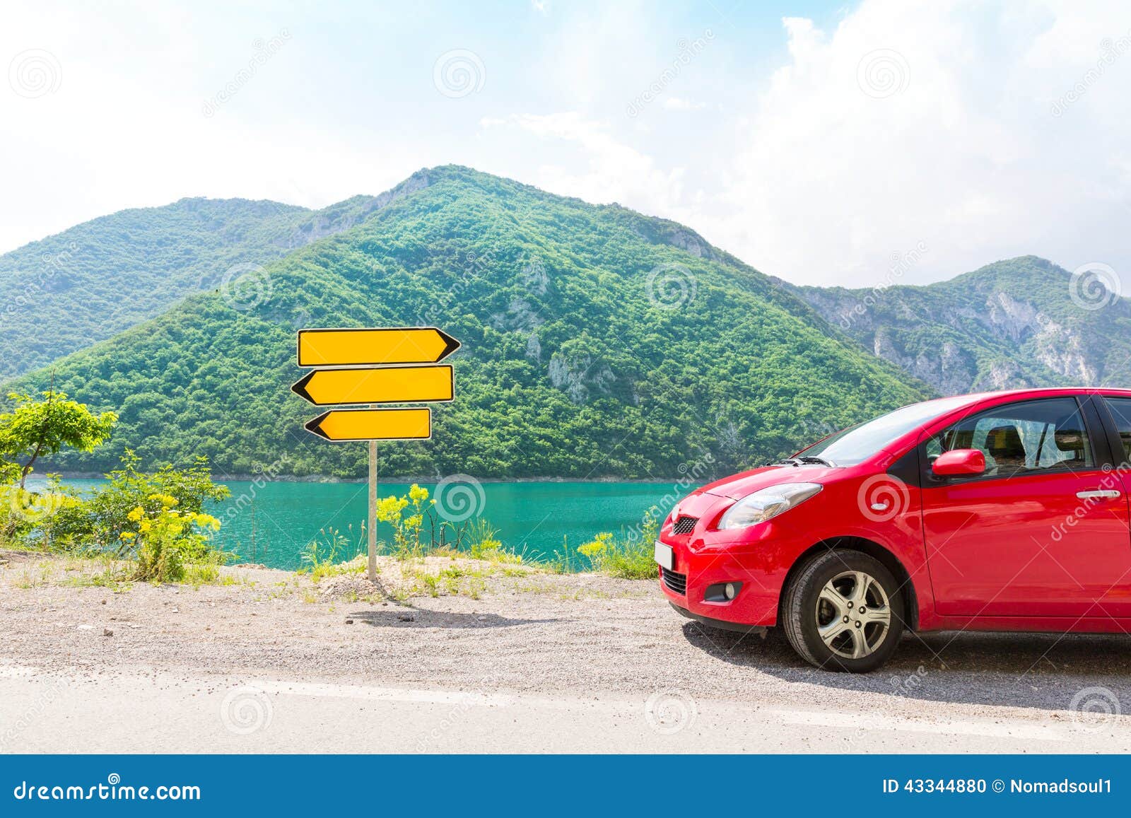 Road pointer stock photo. Image of pointer, montenegro - 43344880