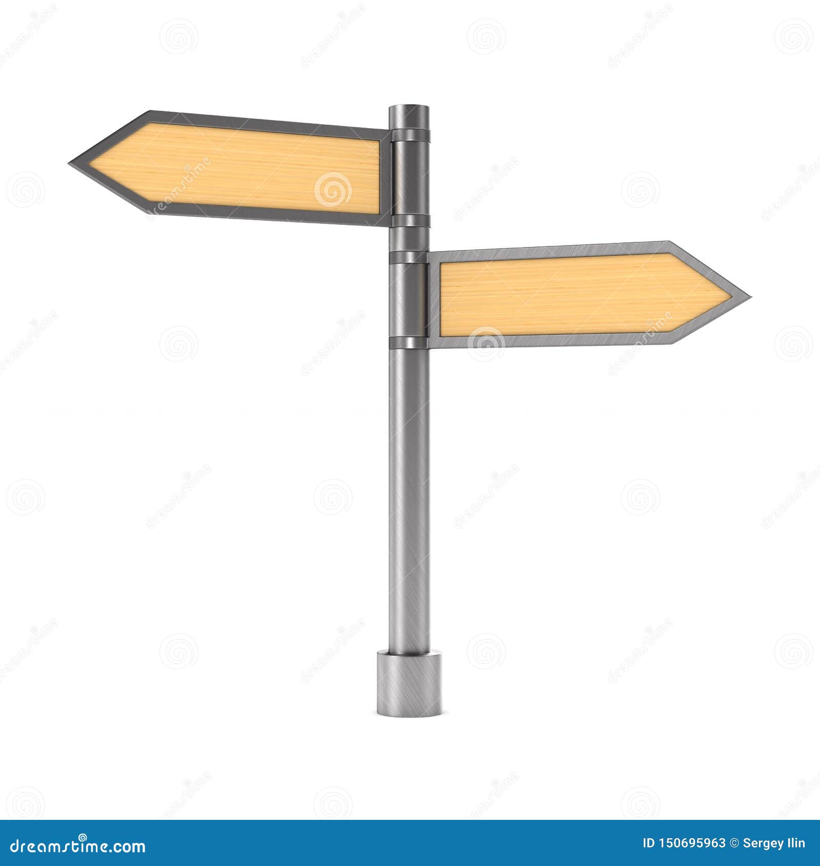 Road Pointer Direction Sign In A Shape Of Human Hand With Pointing ...