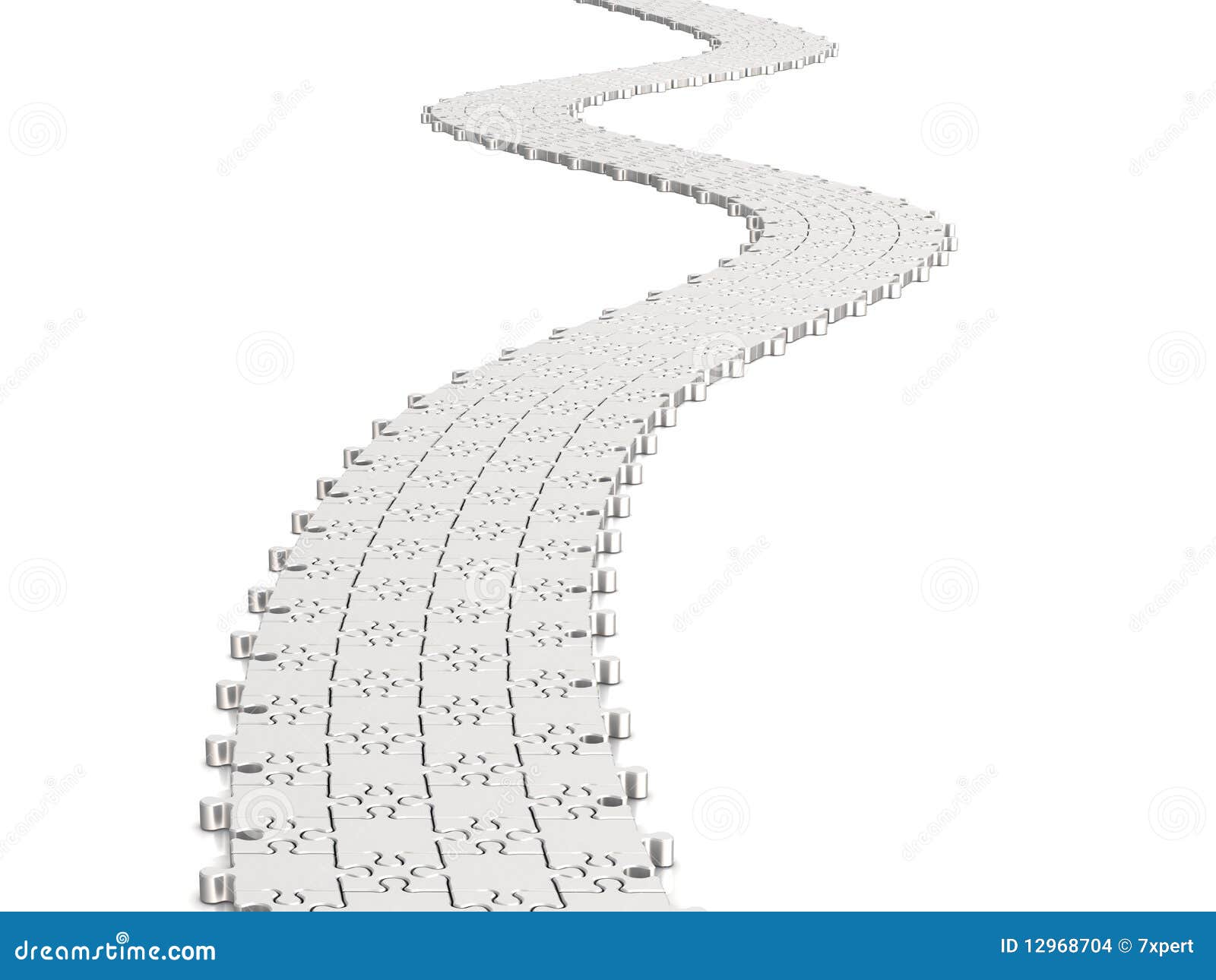 Road from puzzle stock illustration. Illustration of vertical - 12968704
