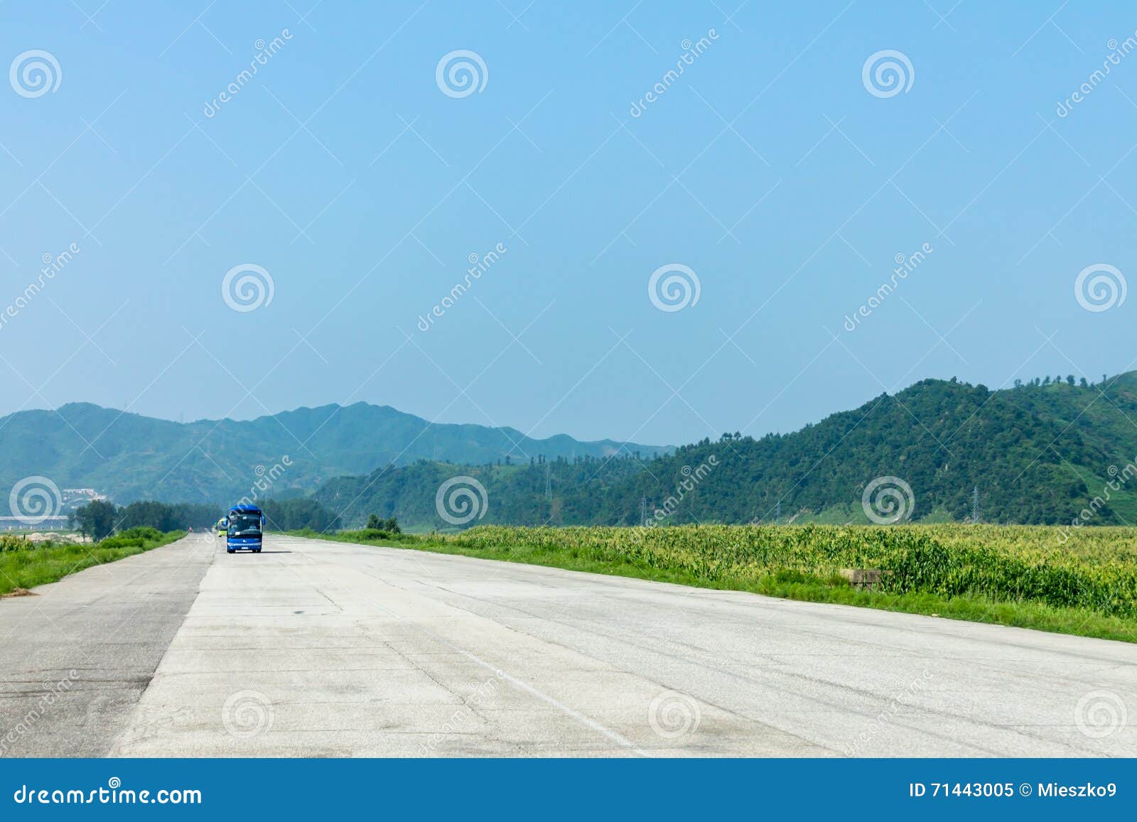 Road from Pyongyang To Kaesong Stock Image - Image of nature, travel ...
