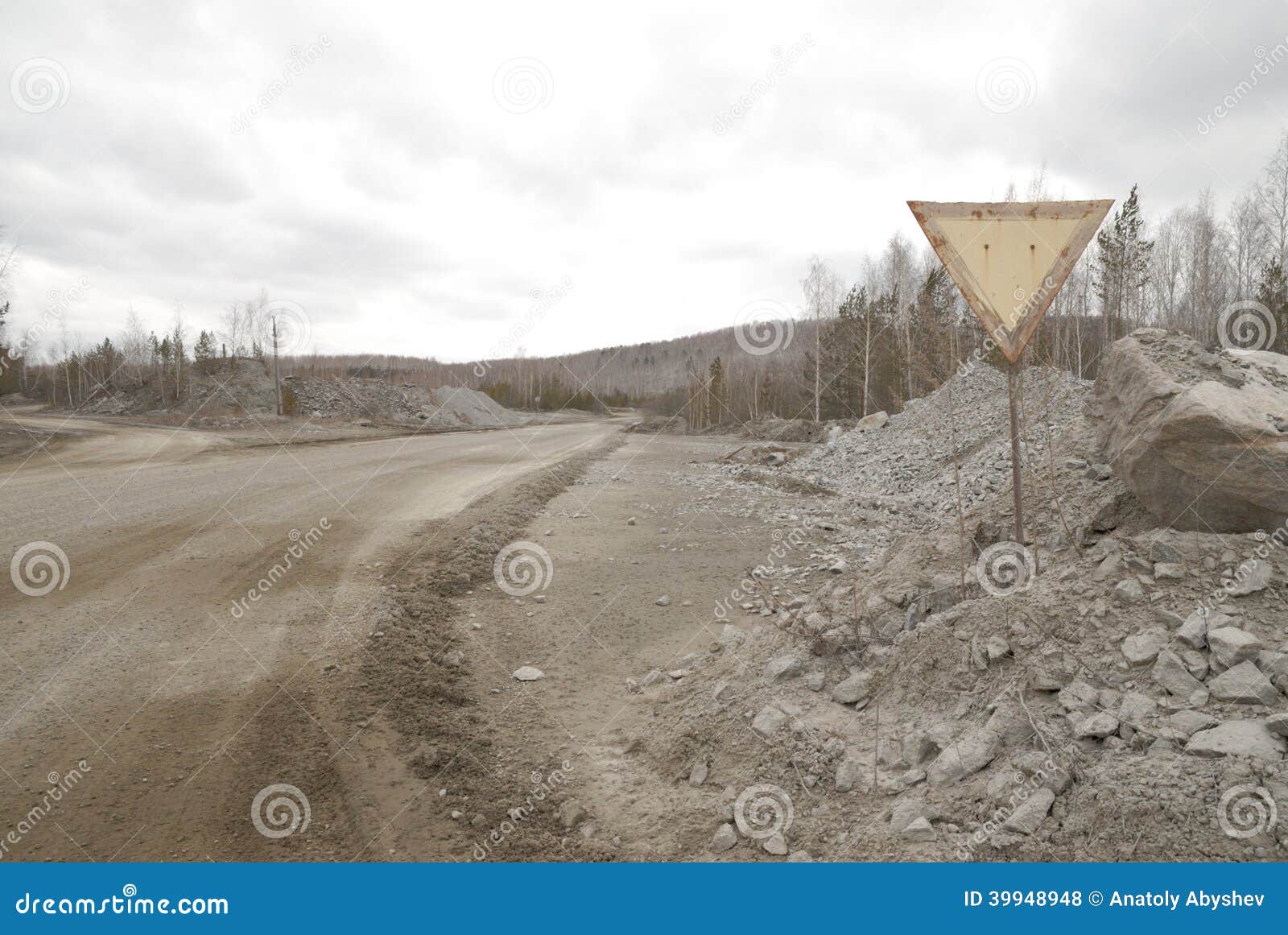 Road in quarry stock photo. Image of industry, dirty - 39948948