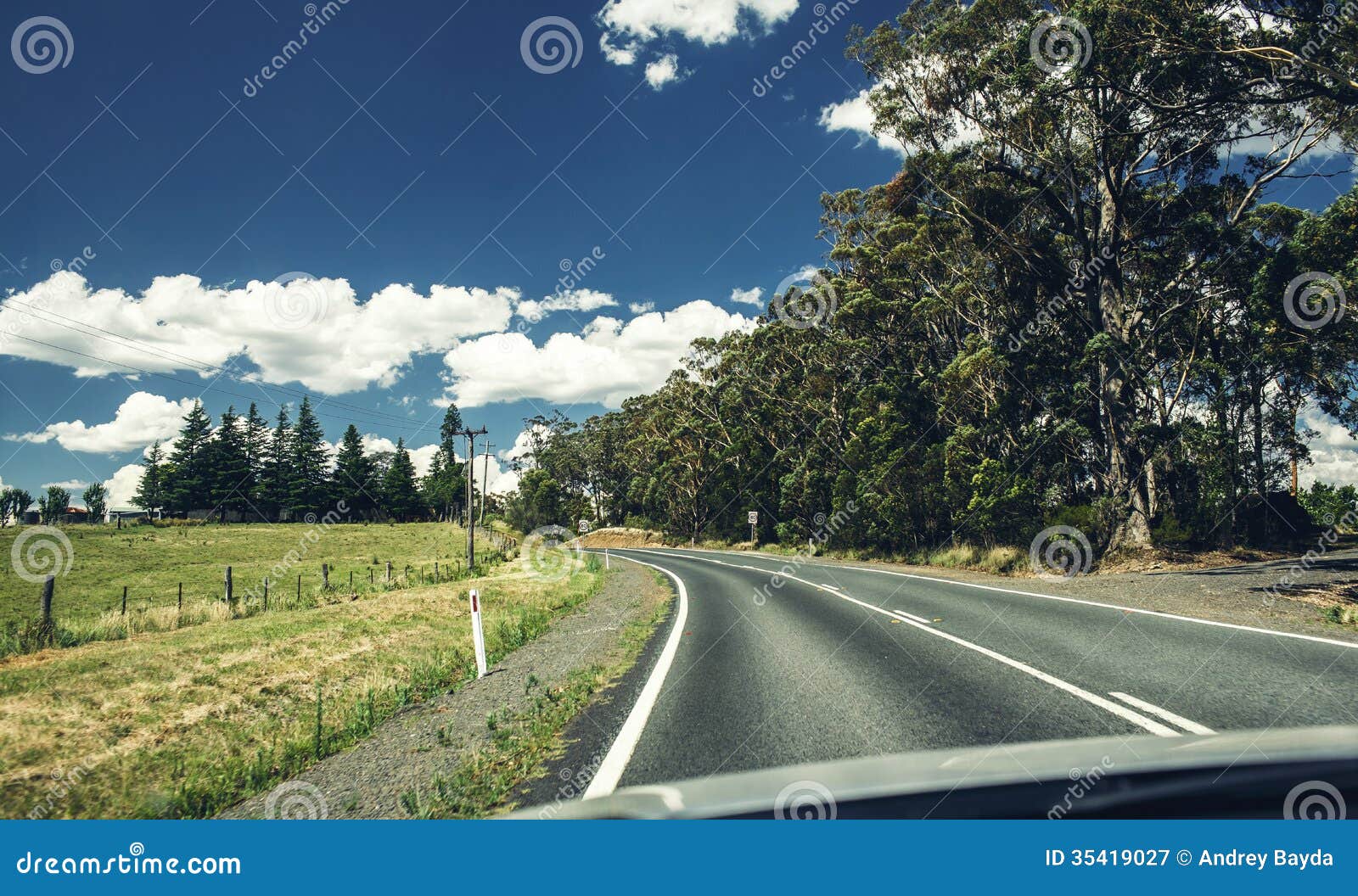 Road in Queensland, Australia Stock Image - Image of seafront ...