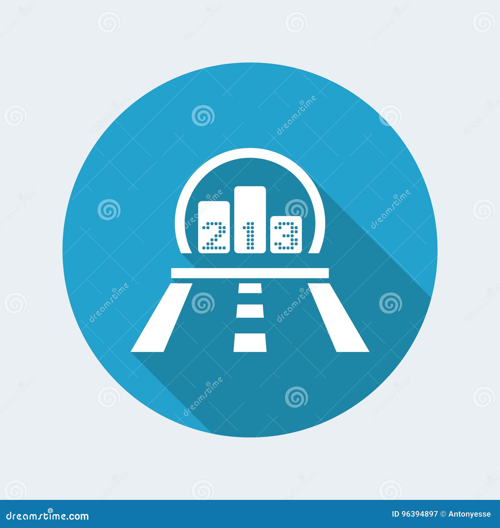Road race icon stock vector. Illustration of icon, vector - 96394897