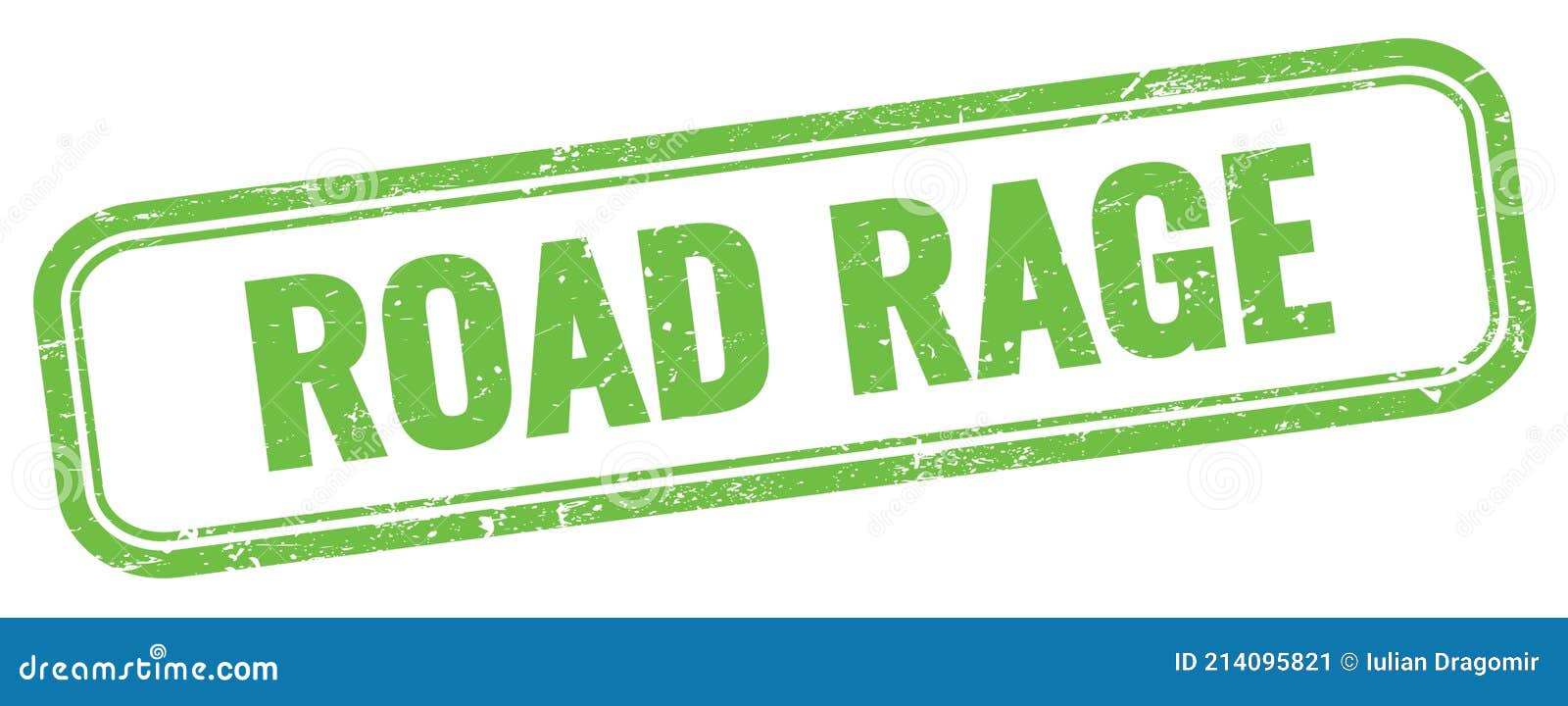 ROAD RAGE Text on Green Grungy Vintage Stamp Stock Image - Image of ...
